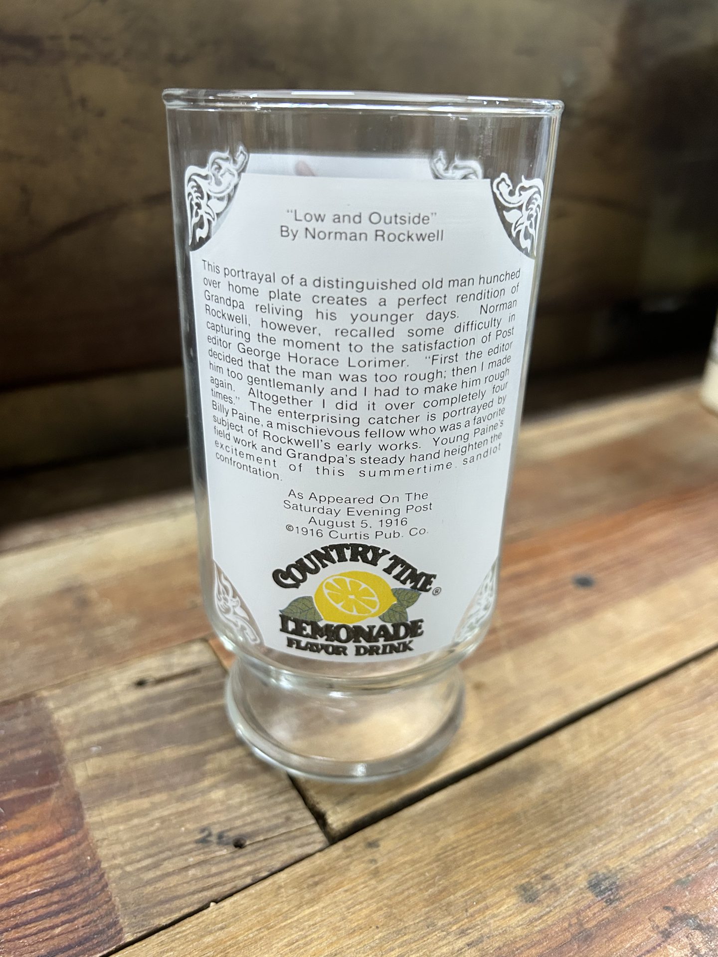 "Low & Outside" Glass - Picker Place