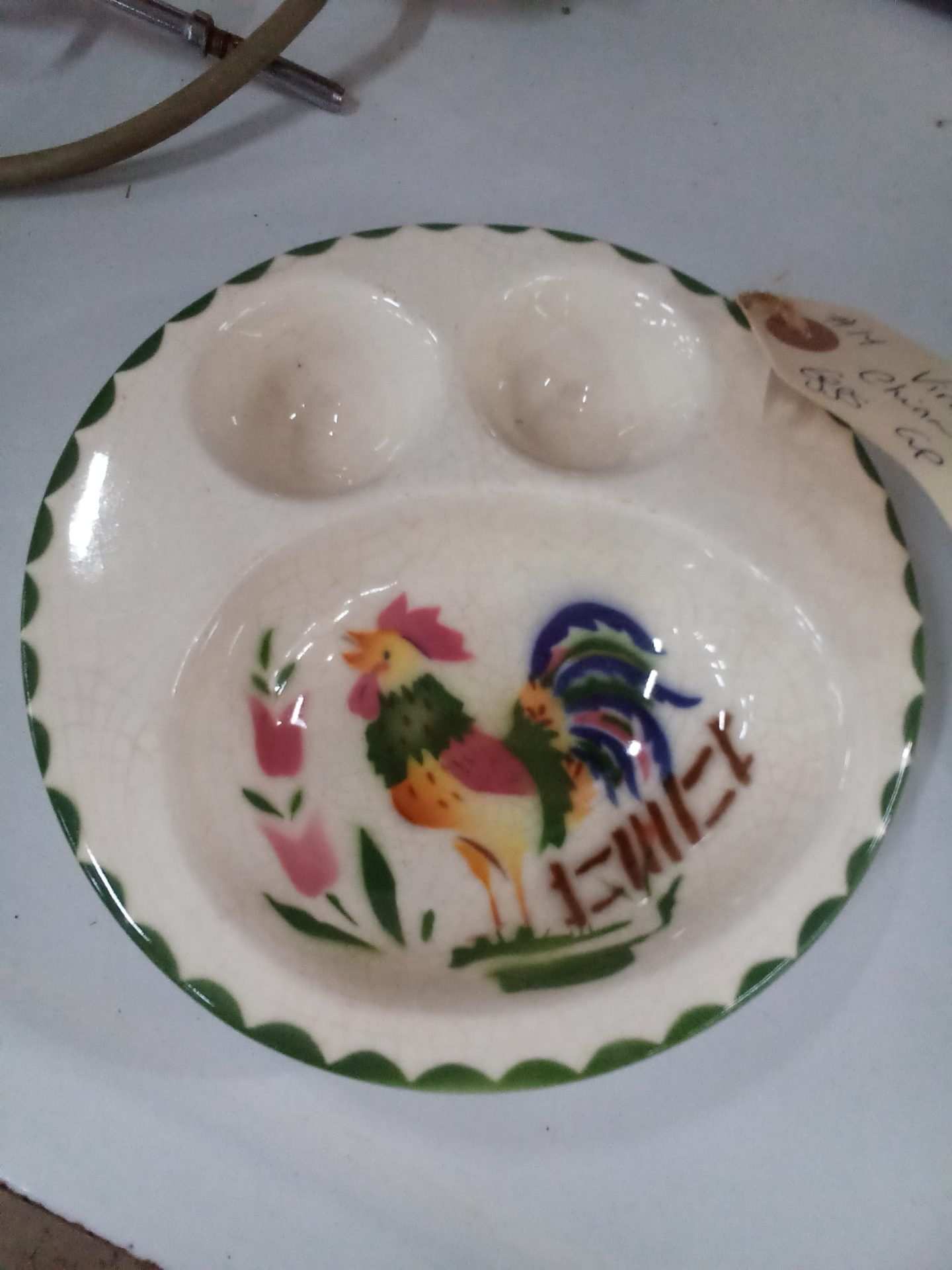 Cardinal China Egg Bowl - Rooster - Picker Place