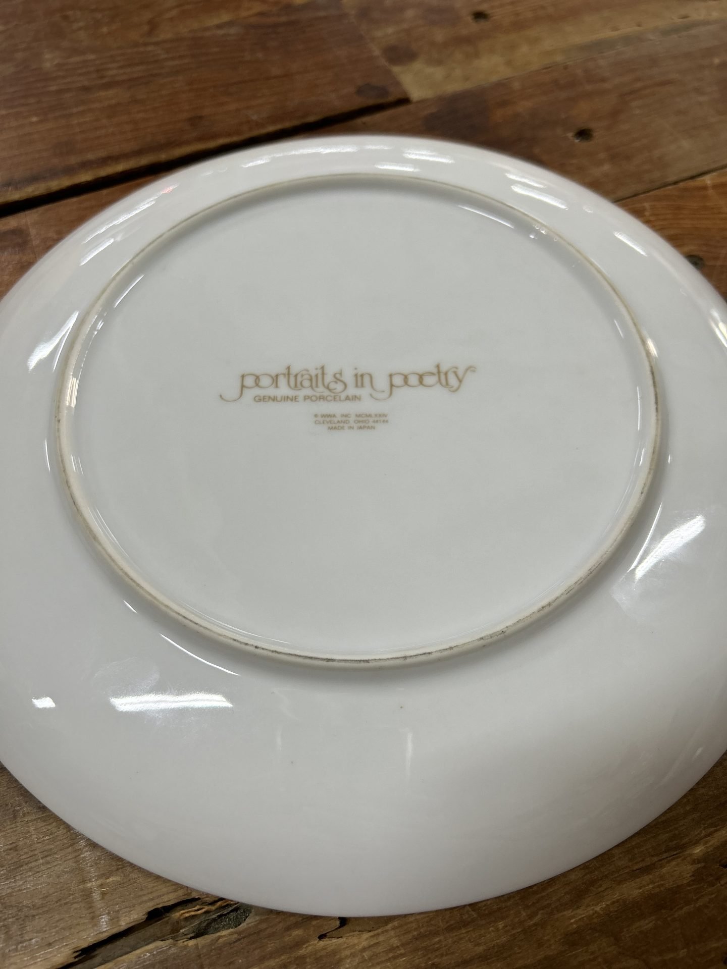 Potraits in Poetry Plate | Picker Place