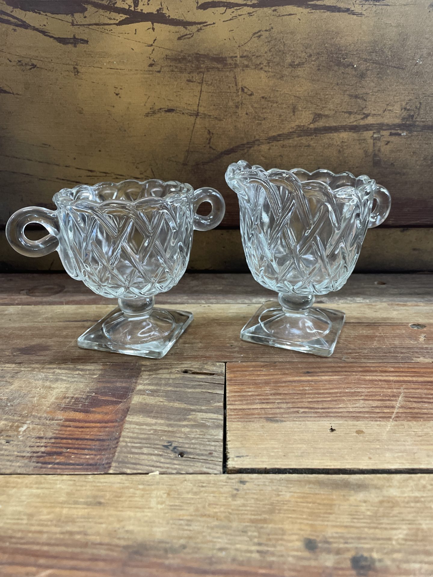 Glass Creamer & Sugar - Picker Place