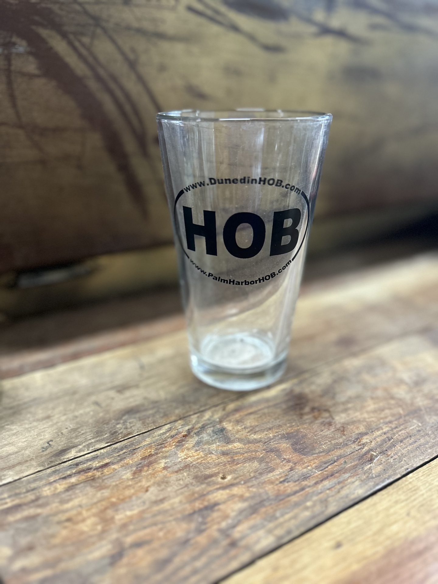 Dunedin HOB Logo Glass - Picker Place