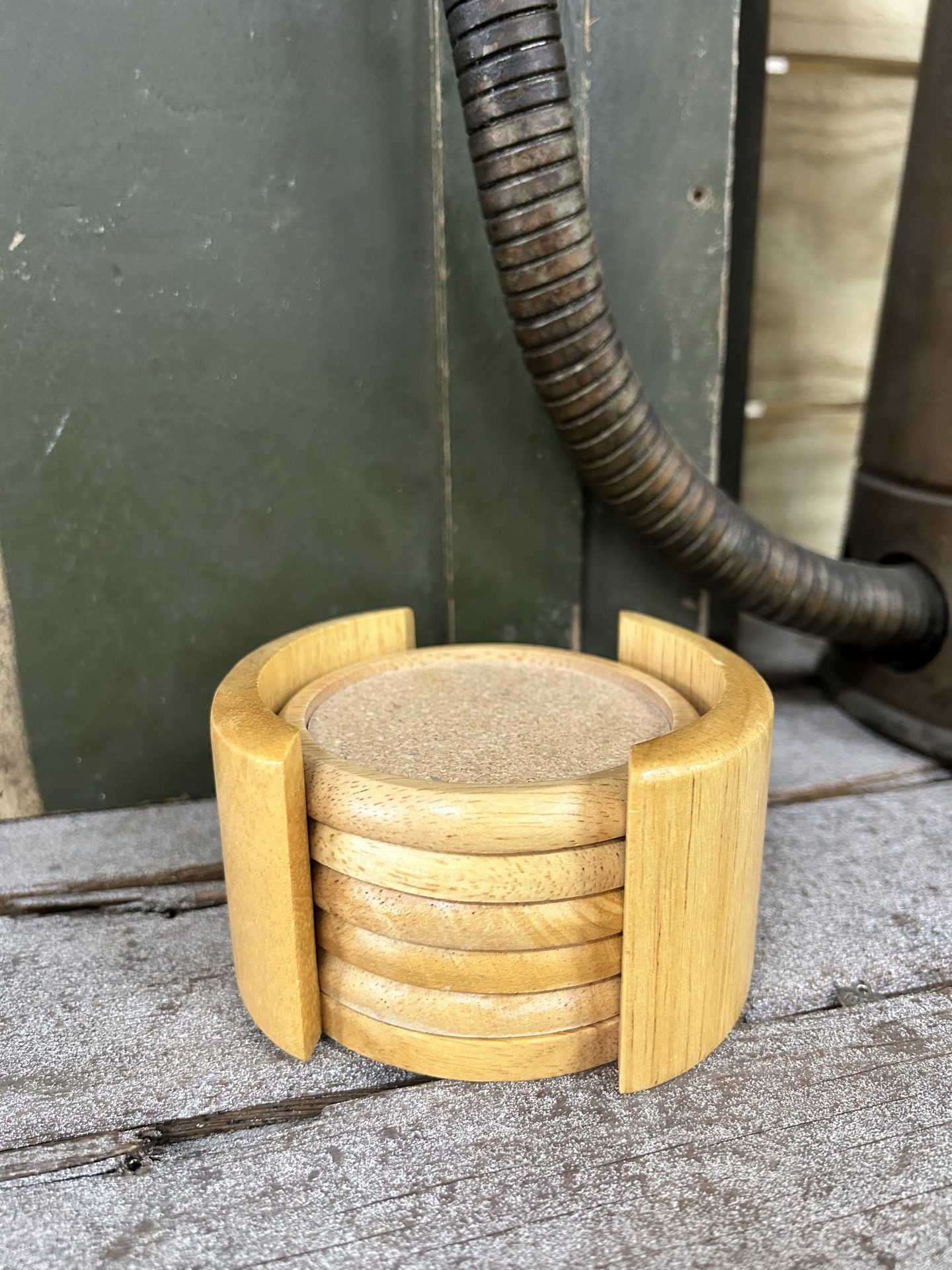 5 Wooden Coasters w/ Storage @DFW | Picker Place