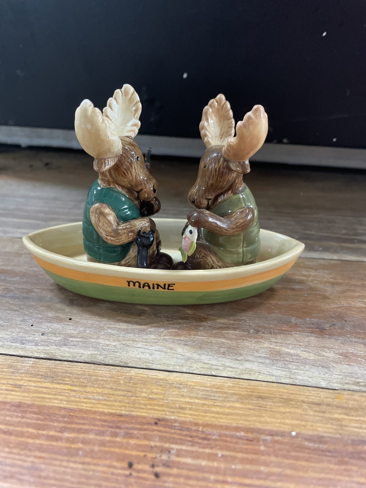 Moose Canoe Salt & Pepper Shakers - Picker Place