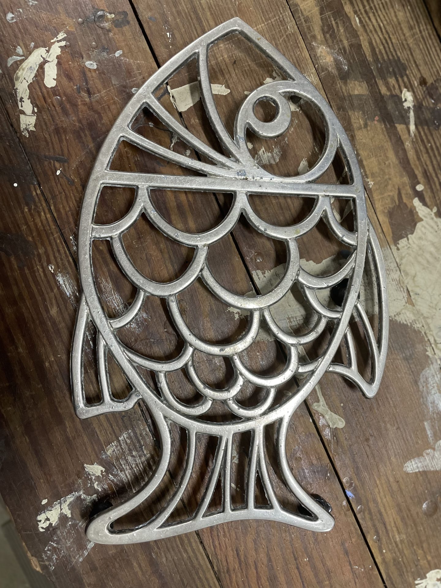 Leonard Silver Plated Fish Trivet - Picker Place
