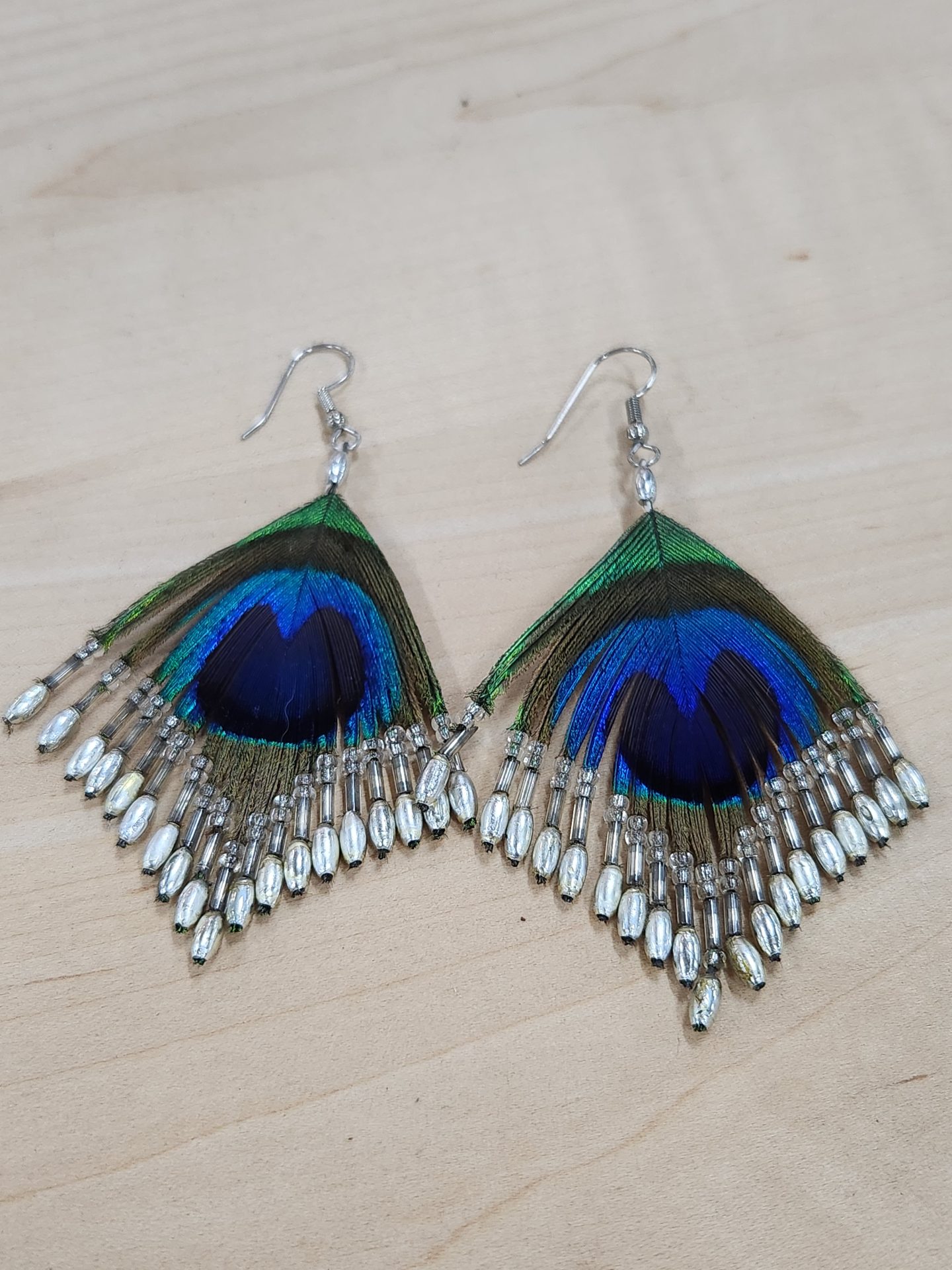 Peacock Feather Earrings - Picker Place
