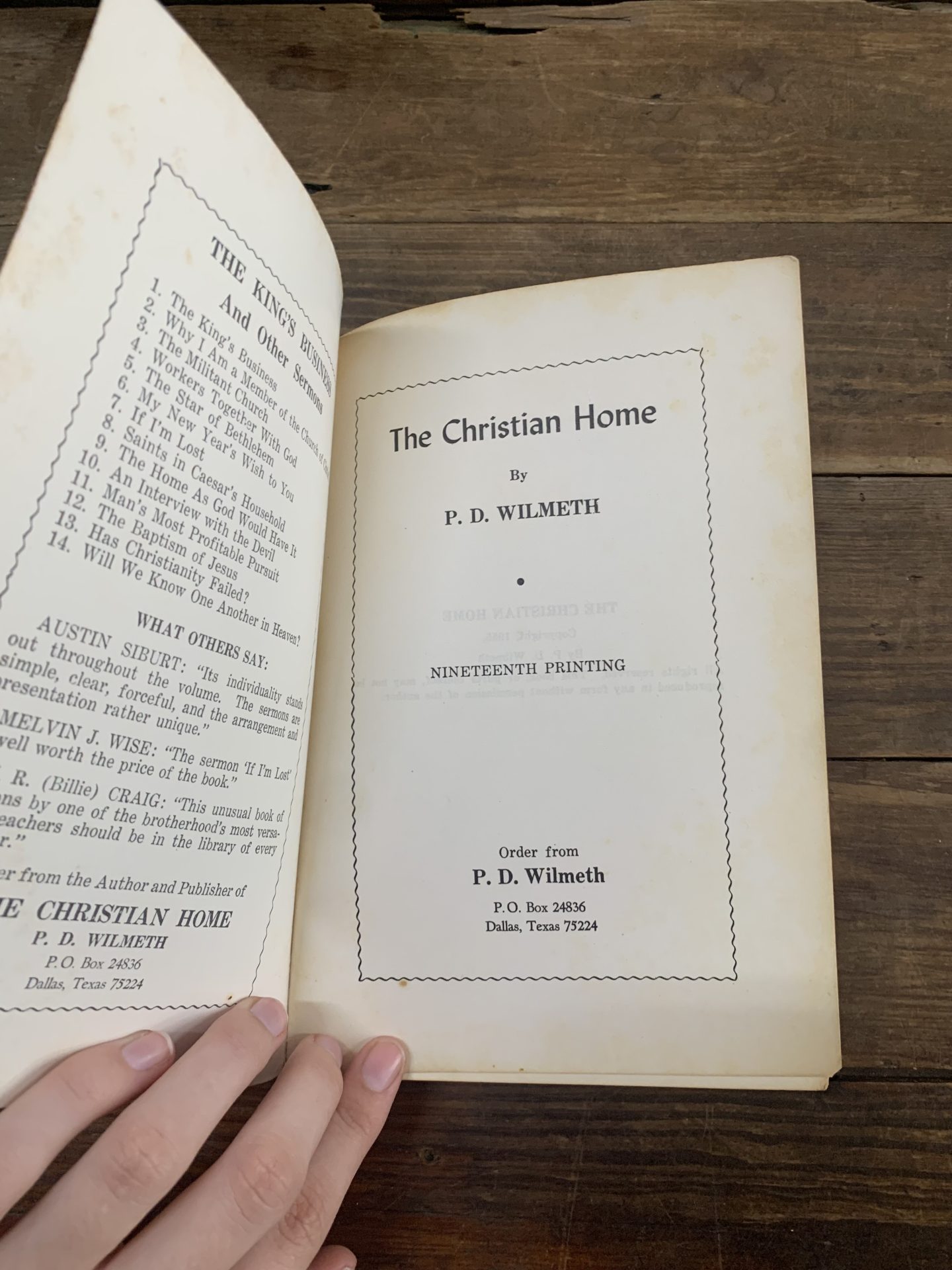 The Christian Home - Picker Place