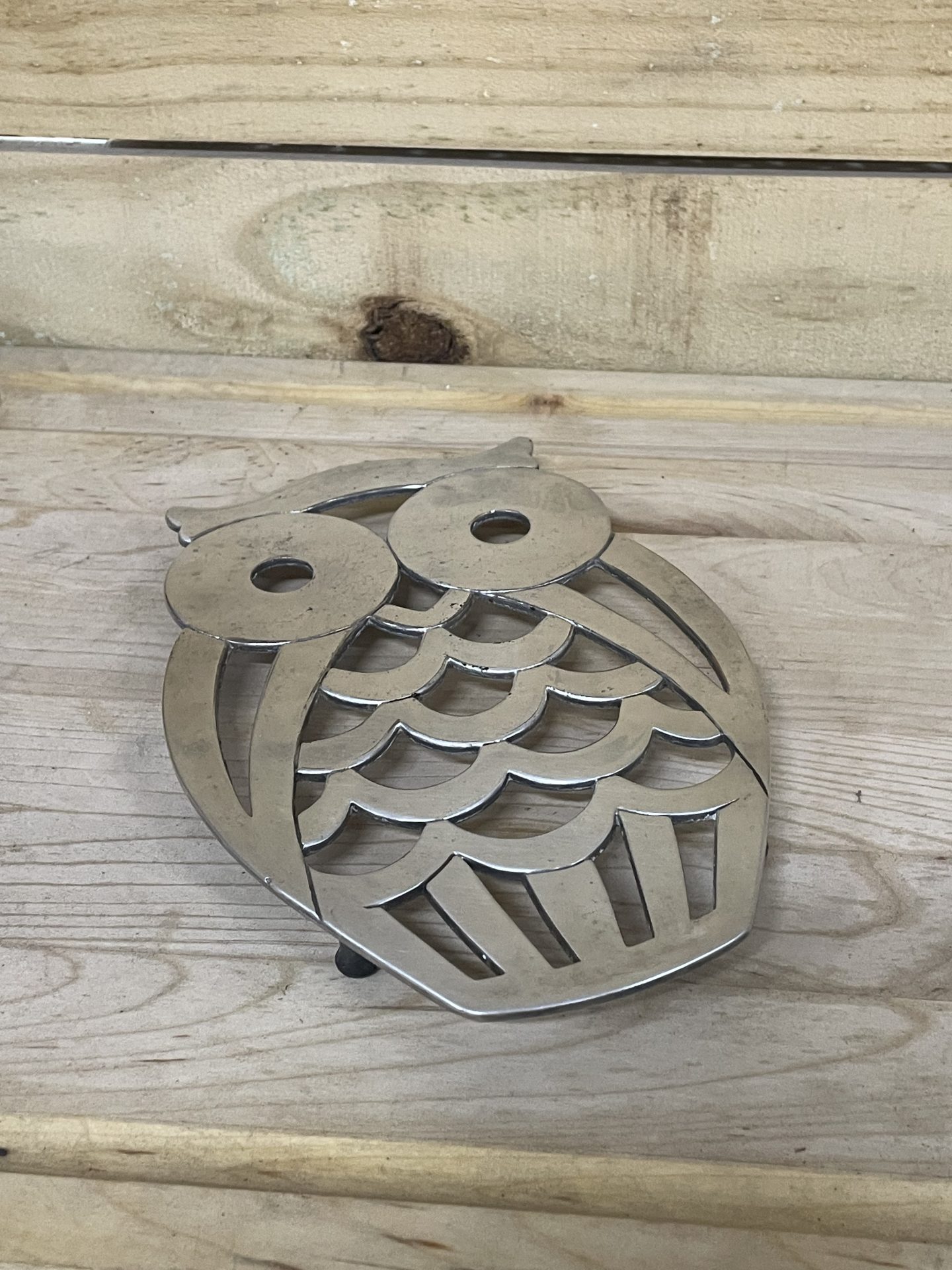 Metal Owl Shaped Trivet - Picker Place