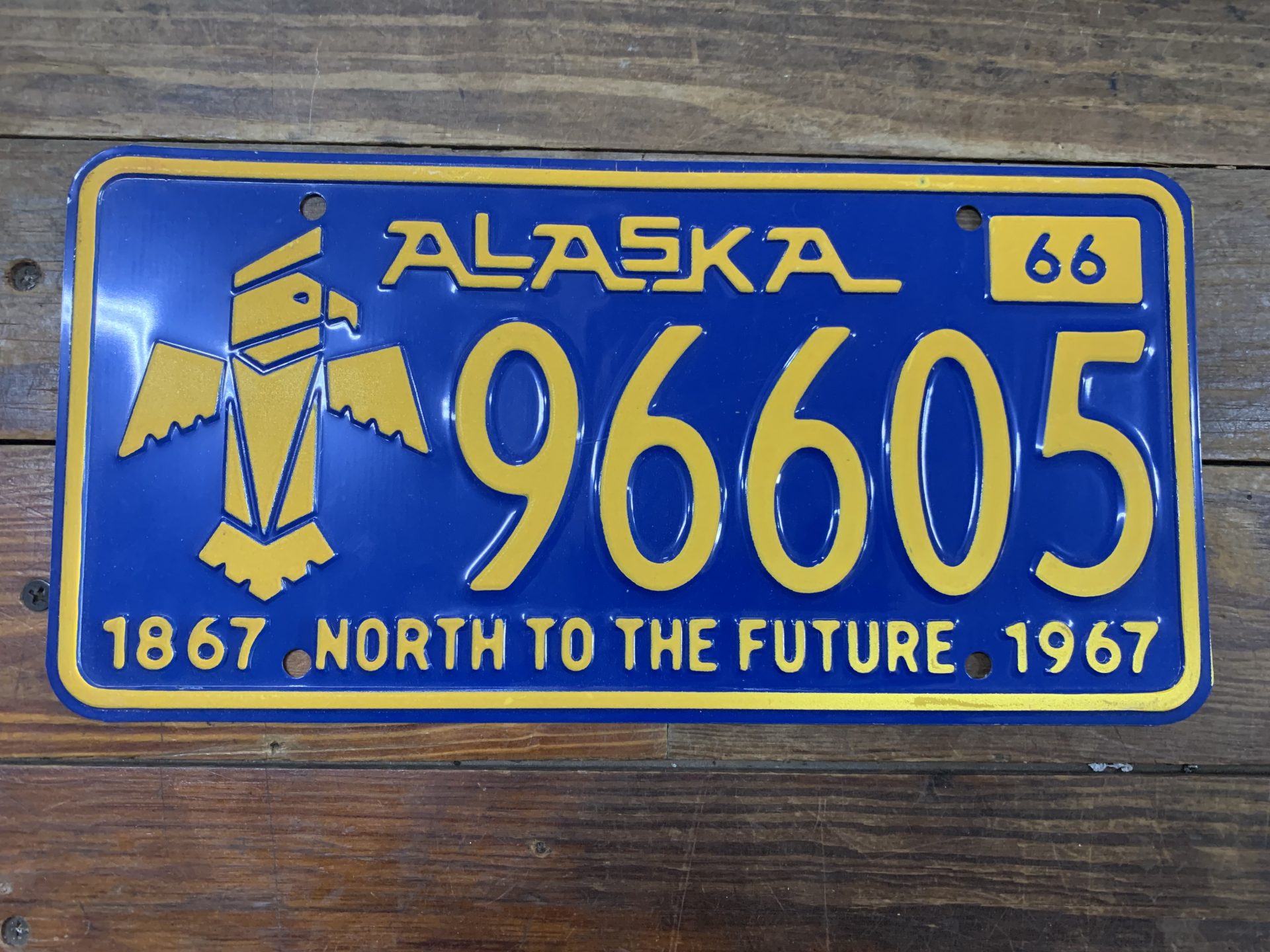 1966 Alaskan License Plate - Picker Place