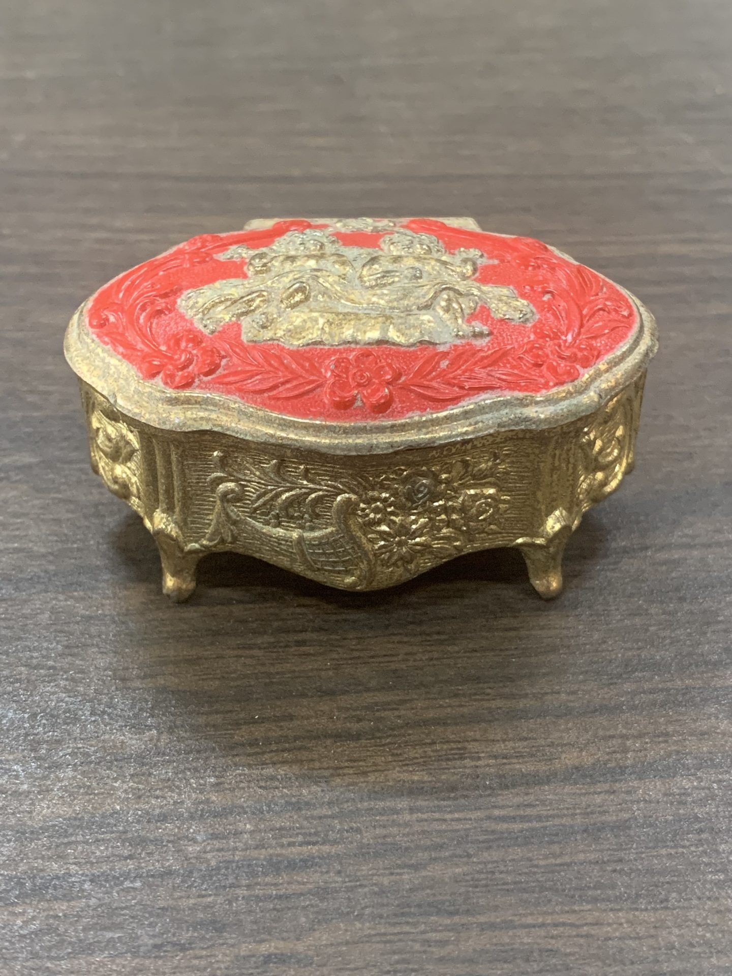 Red & Gold Trinket Box | Picker Place