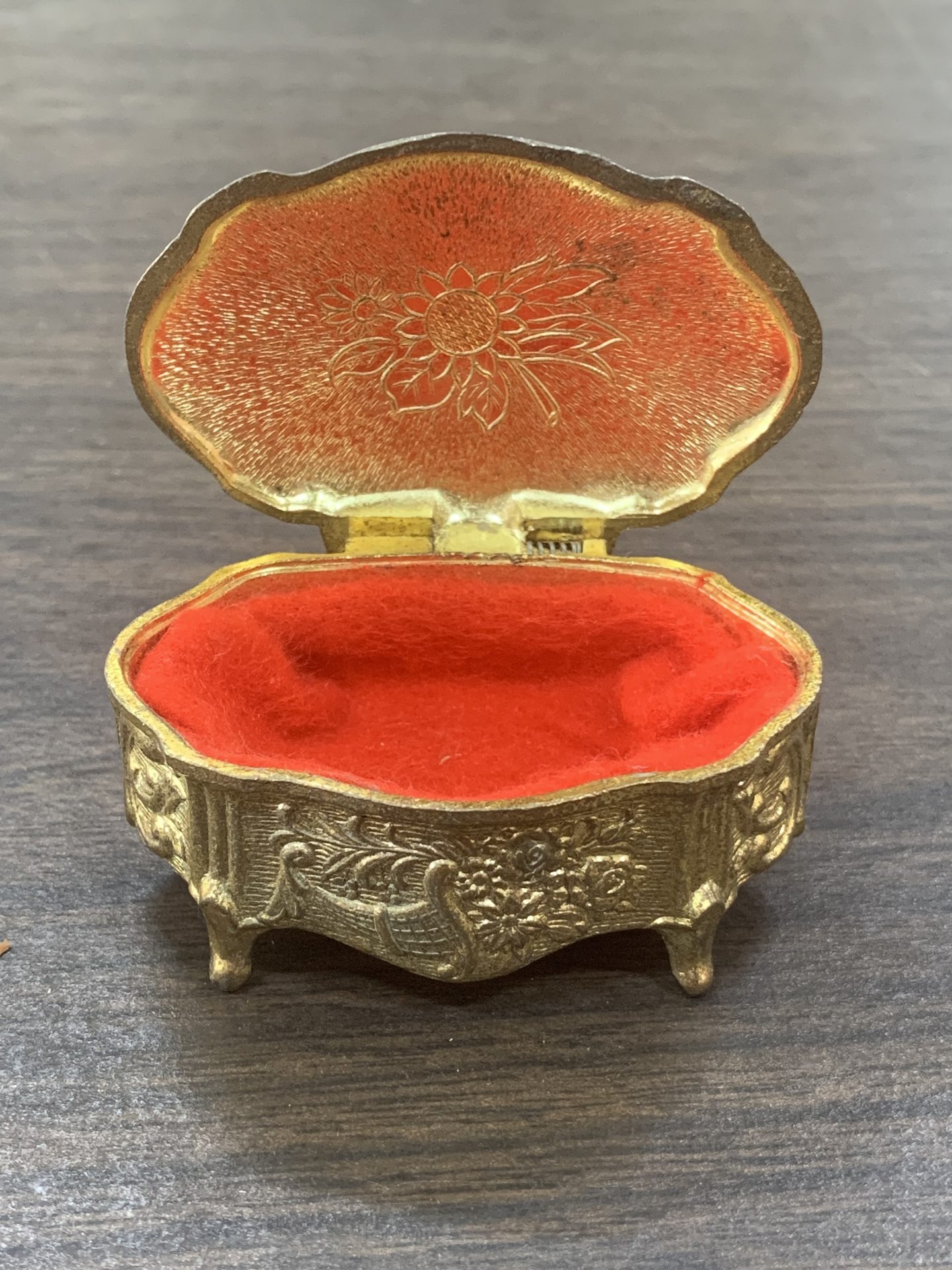 Red & Gold Trinket Box | Picker Place