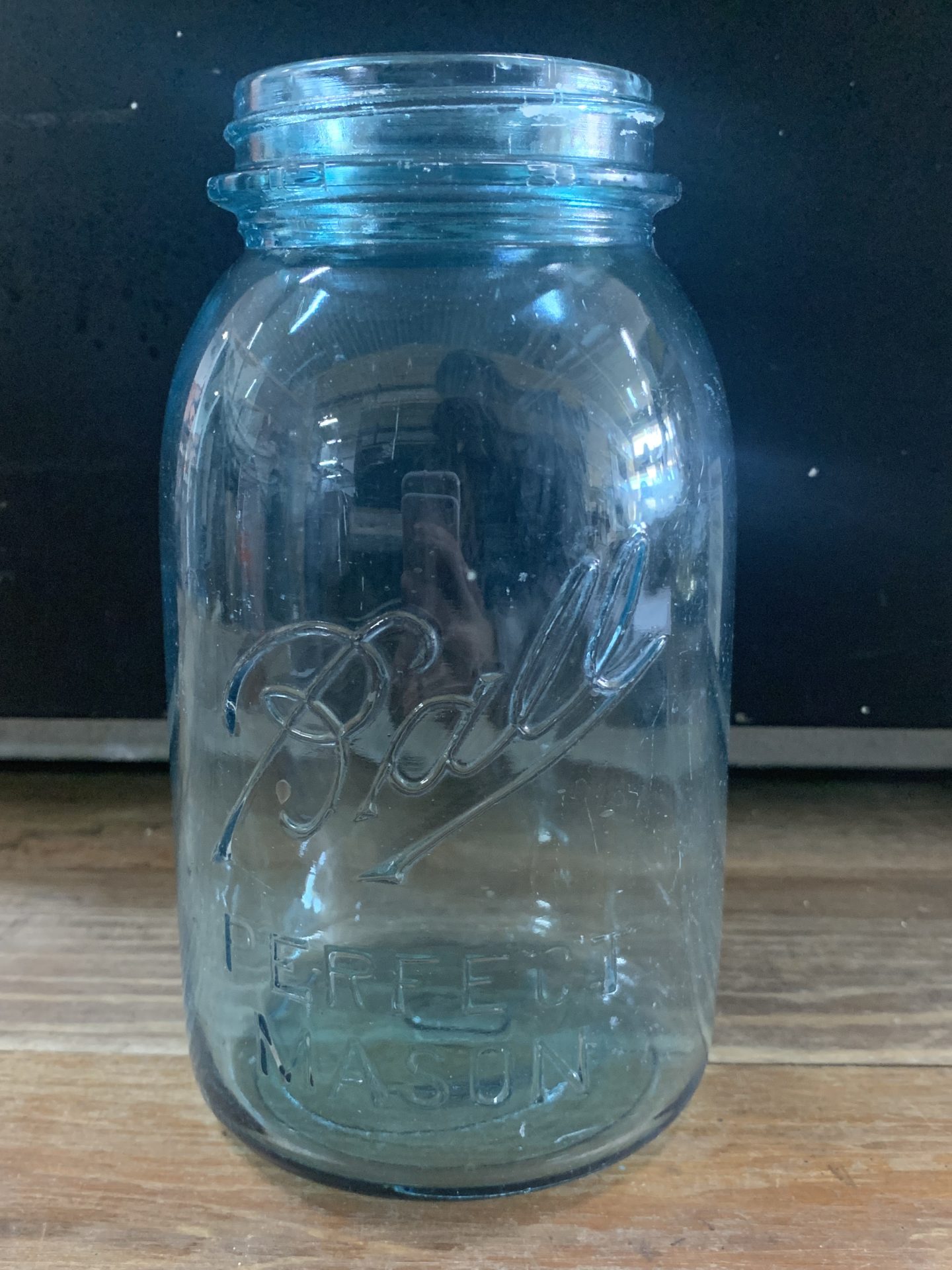1900-23 Blue Mason Jar #10 - Picker Place