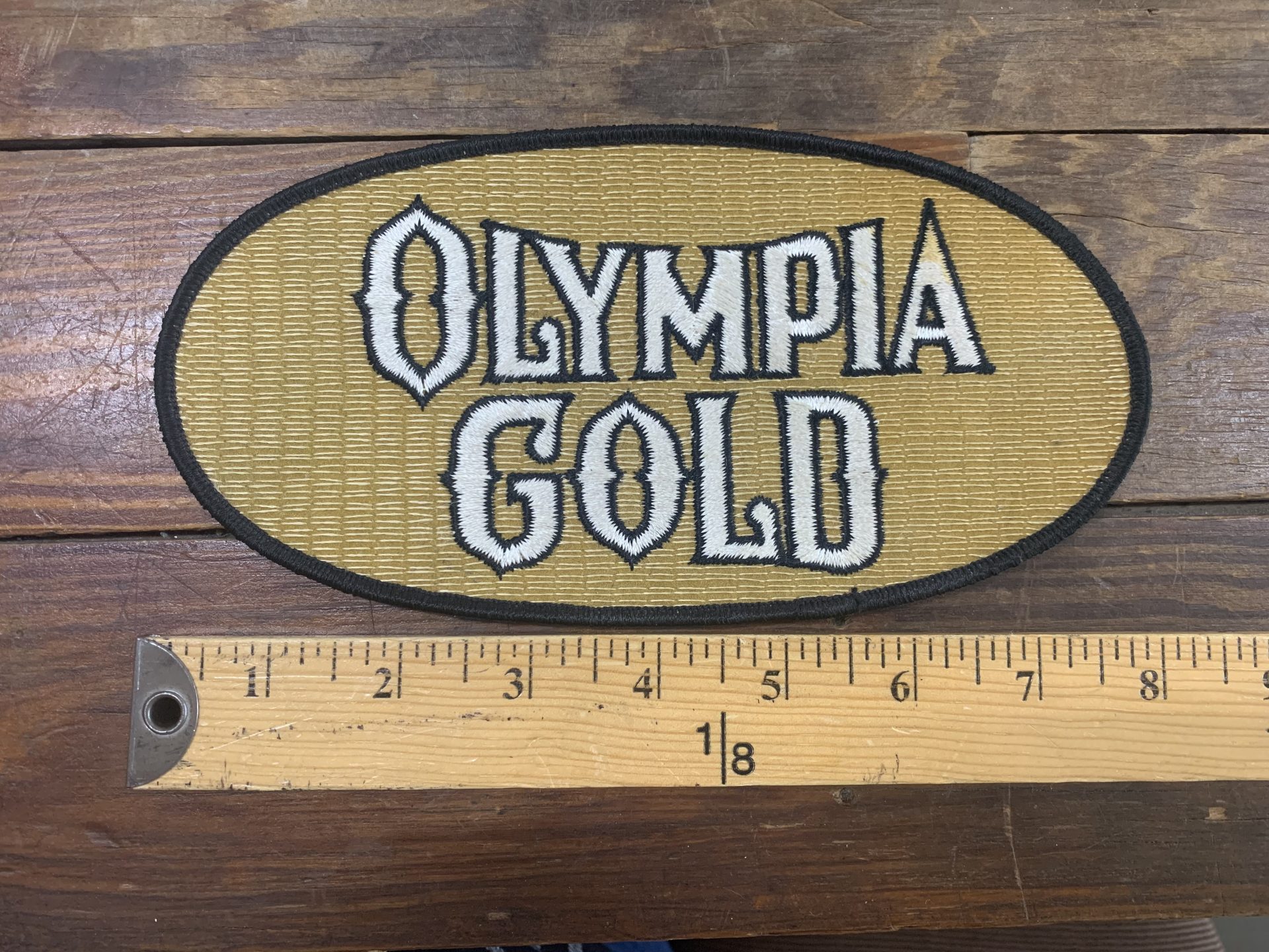 Olympia Gold Embroidered Patch - Picker Place