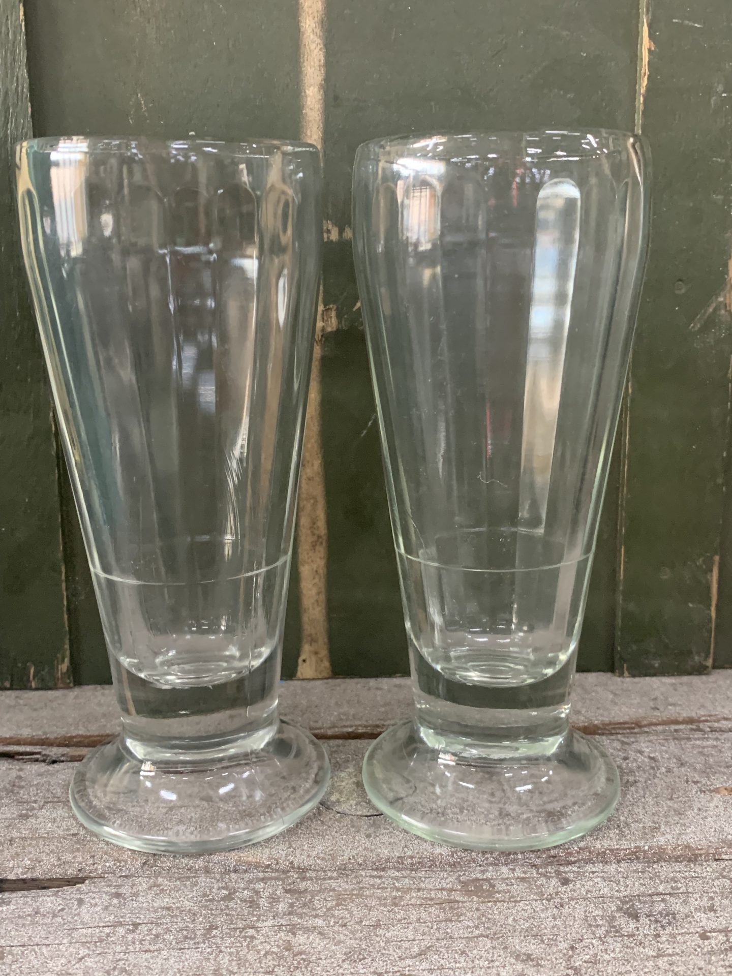 Pair of Vintage Milkshake Glasses | Picker Place