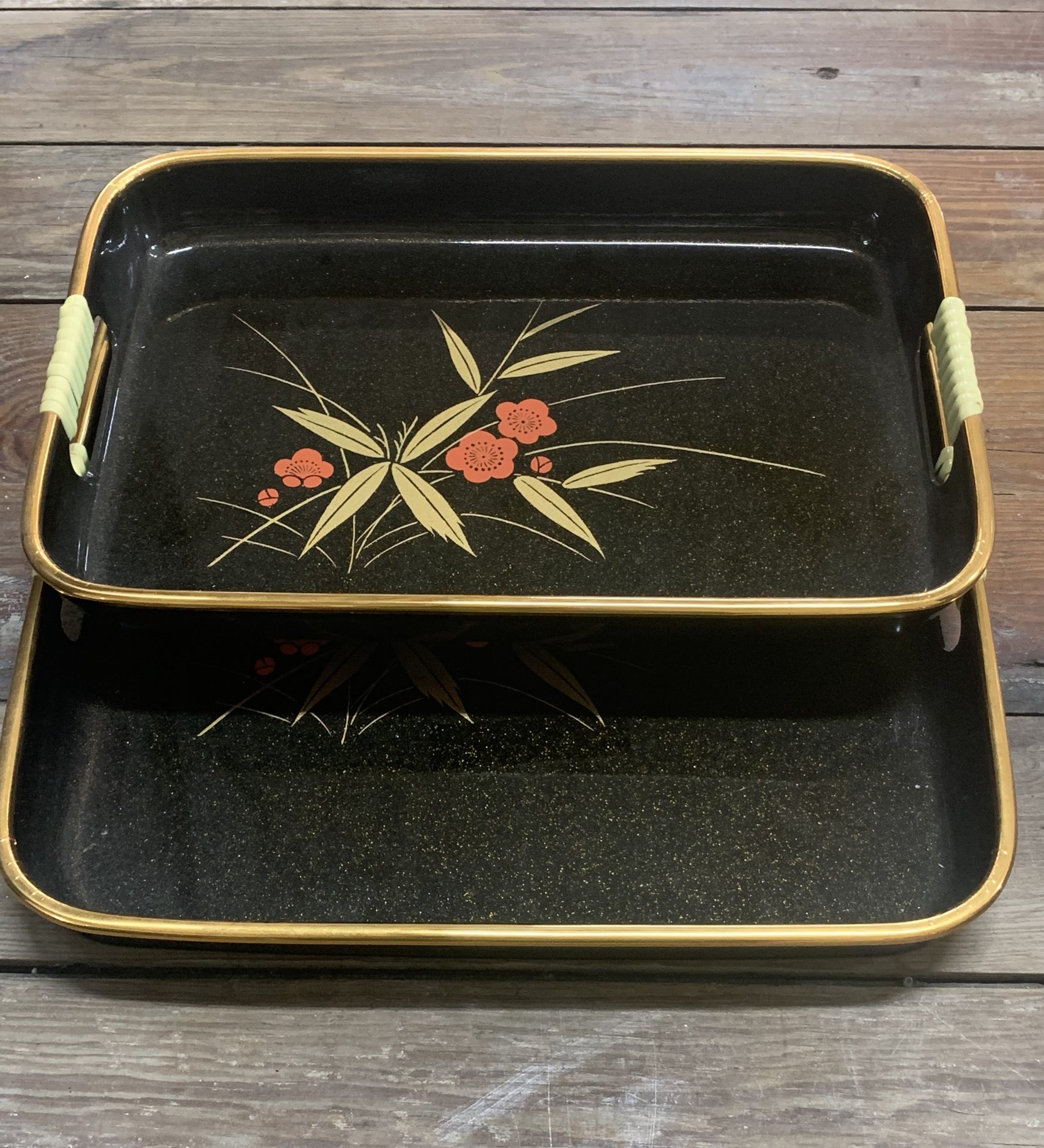 Japanese Black Lacquer Trays @DFW - Picker Place