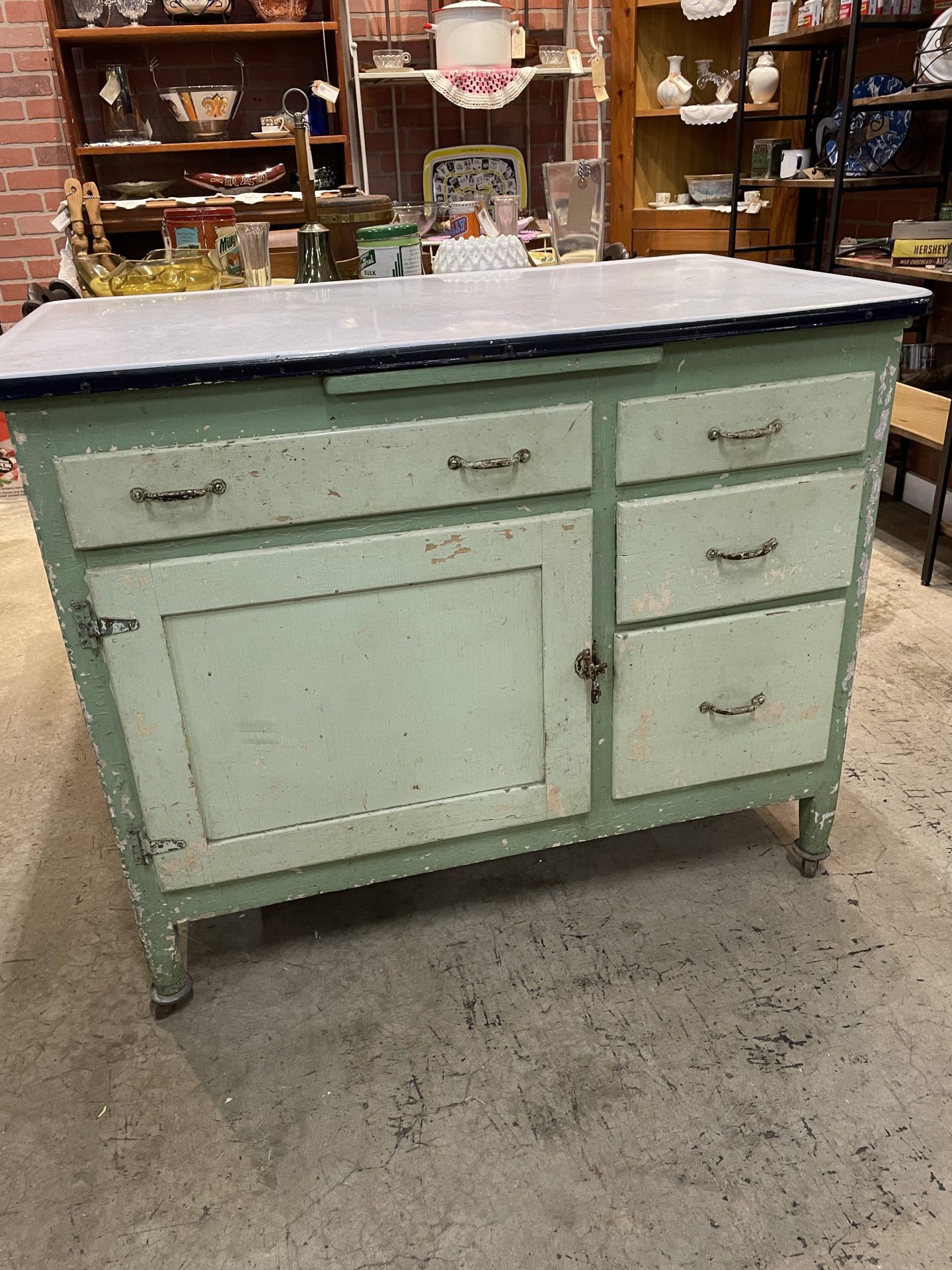 1919 Mint Green Hoosier Base @DFW | Picker Place