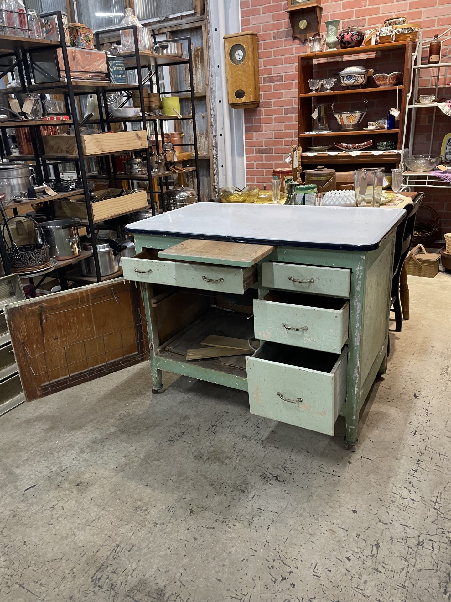 1919 Mint Green Hoosier Base @DFW | Picker Place