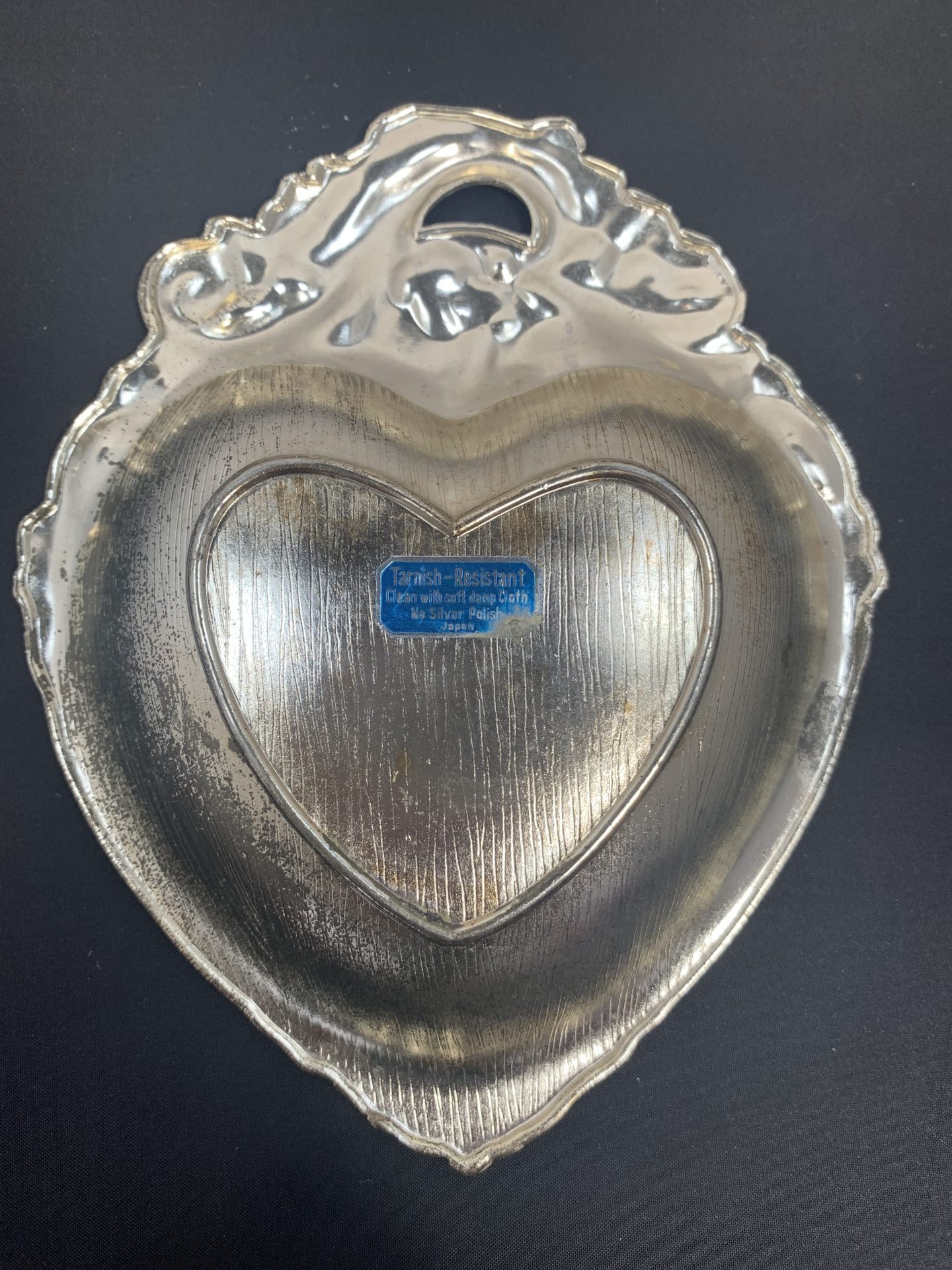 Silverplate Heart Dish - Picker Place