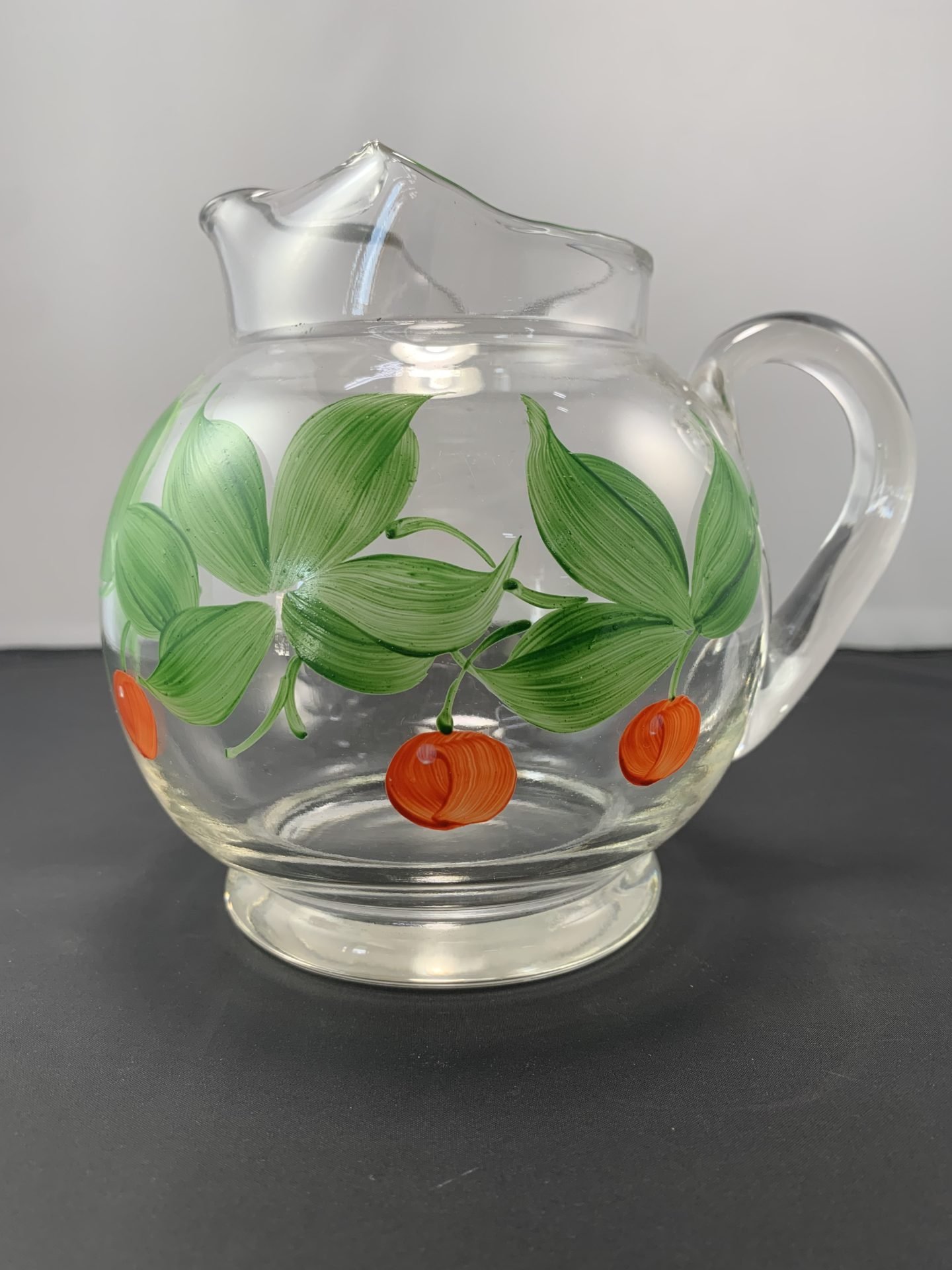 Glass Cherry Pitcher - Picker Place