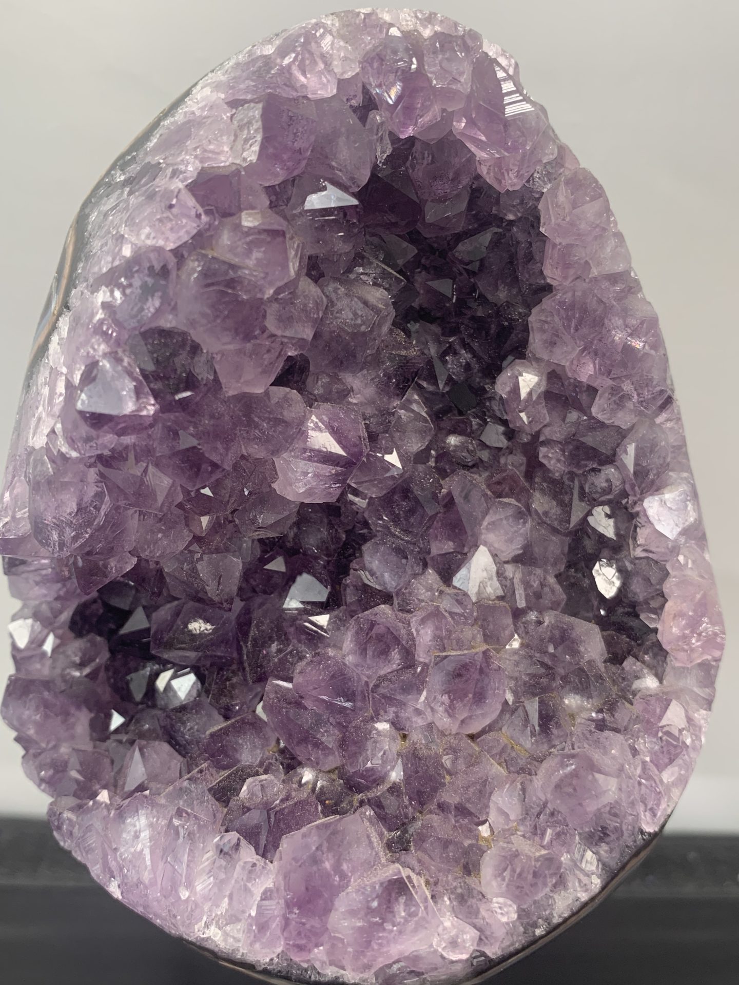 Amythest Geode on Metal Stand - Picker Place