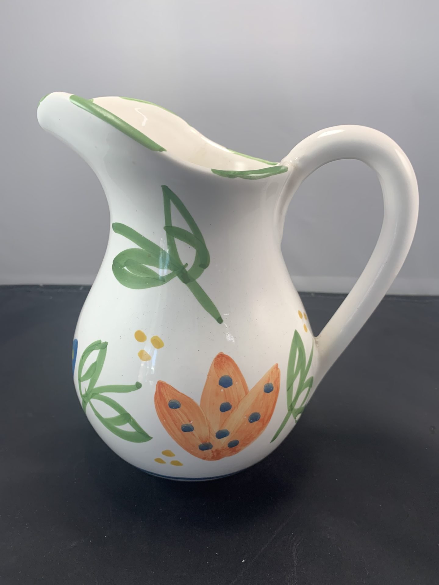 Ceramica Floral Pitcher - Picker Place