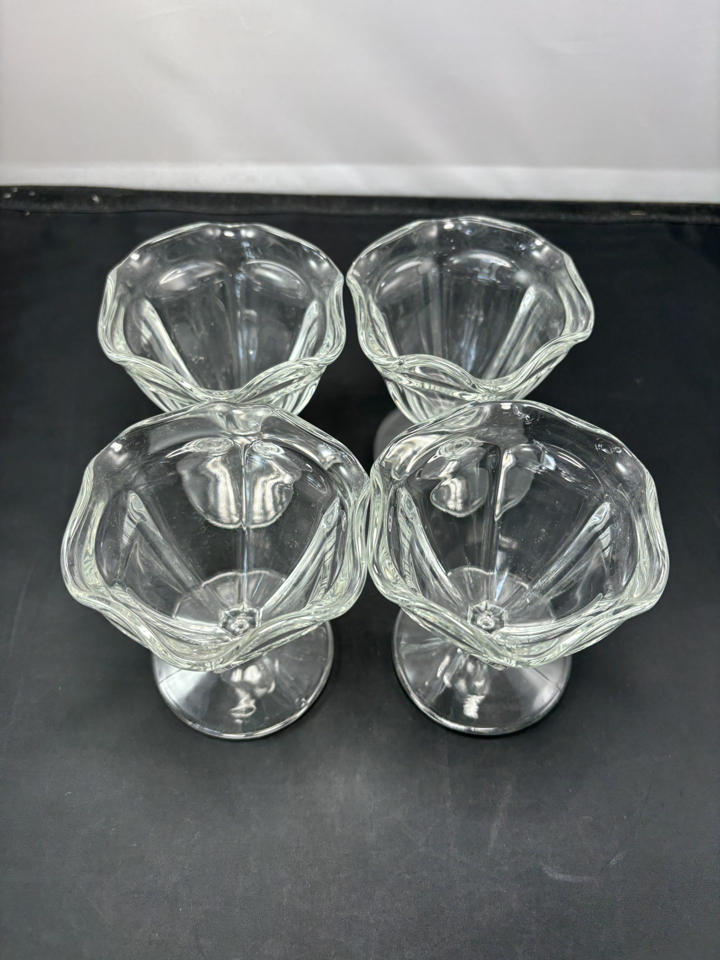 4 Anchor Hocking Ice Cream Glasses - Picker Place