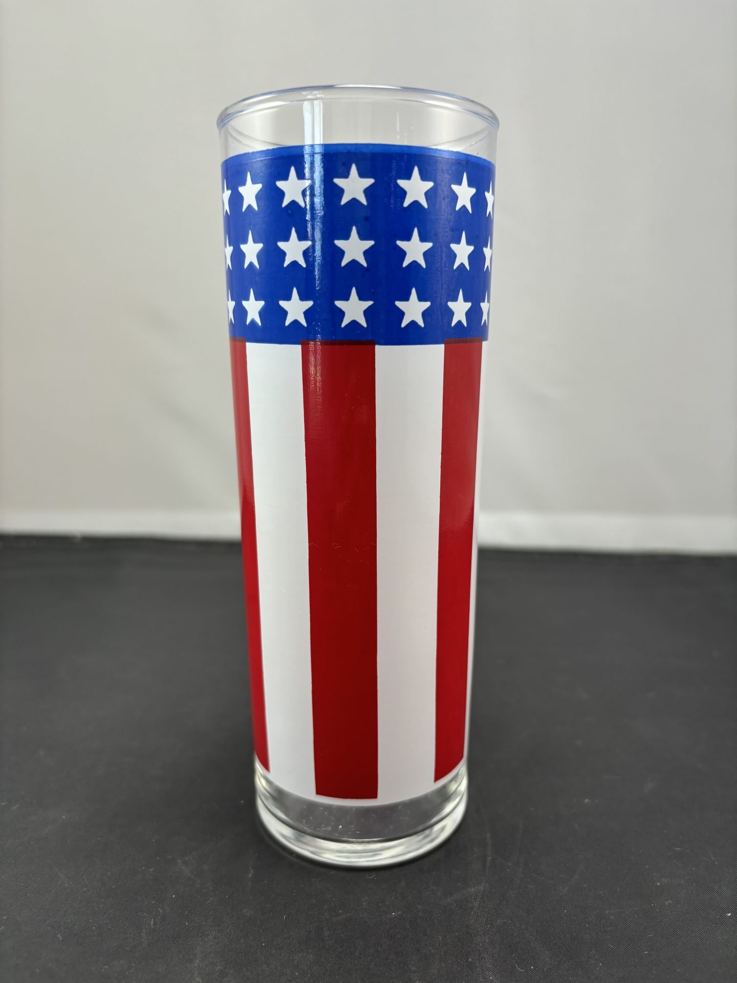 Vintage Tall American Flag Glass - Picker Place