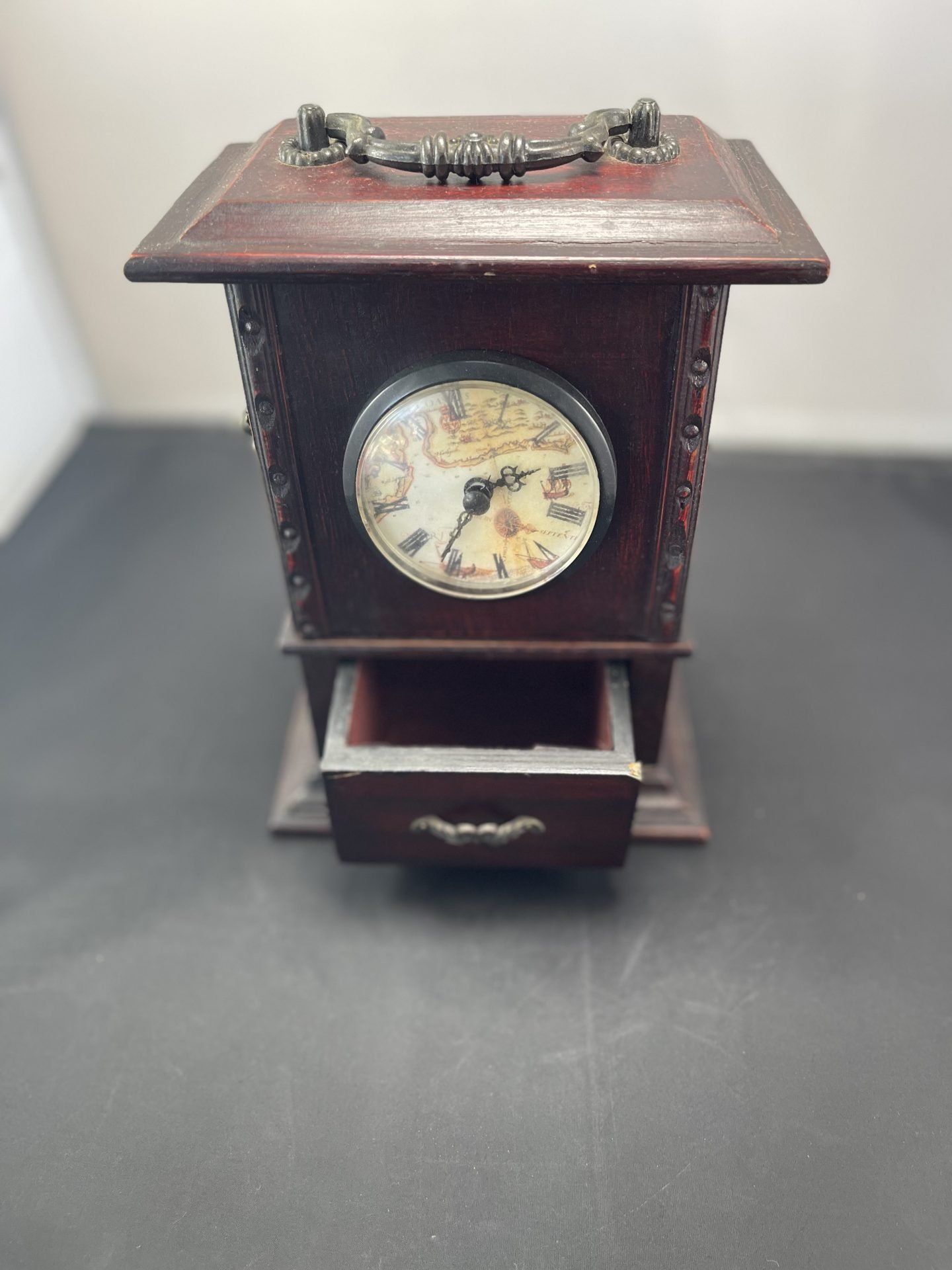 Mantle Desk Top Wood Clock - Picker Place
