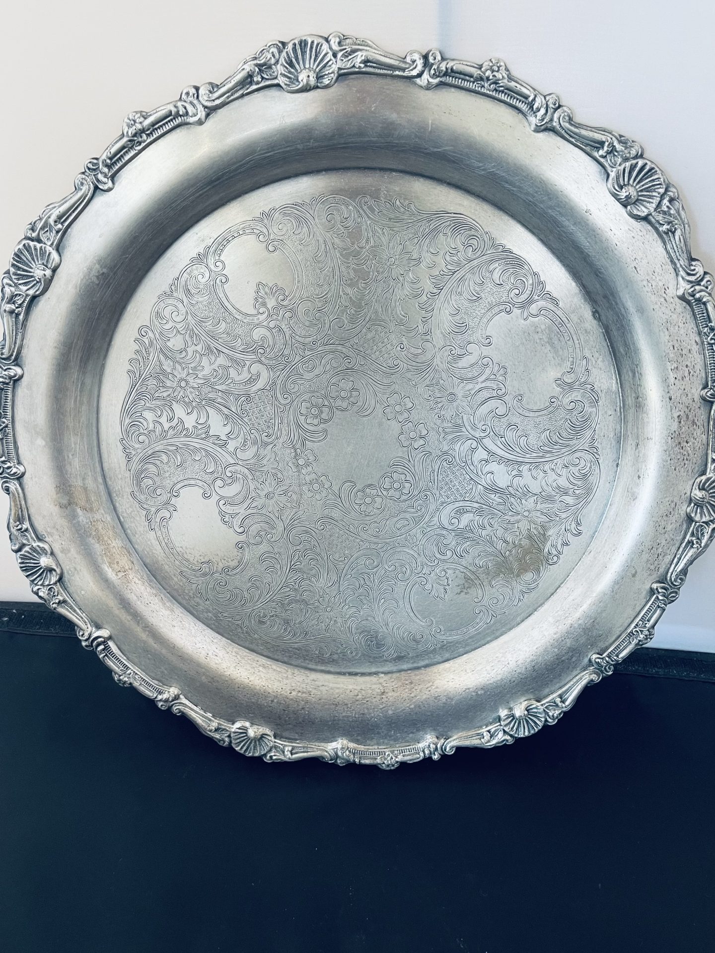 Ornate Silver Platter - Picker Place