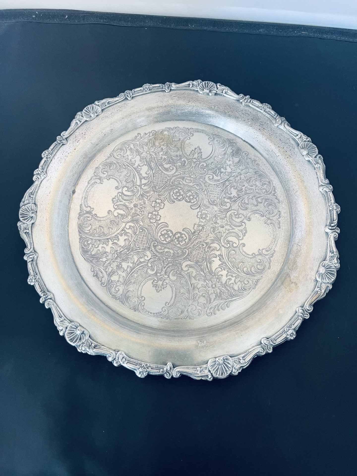 Ornate Silver Platter - Picker Place