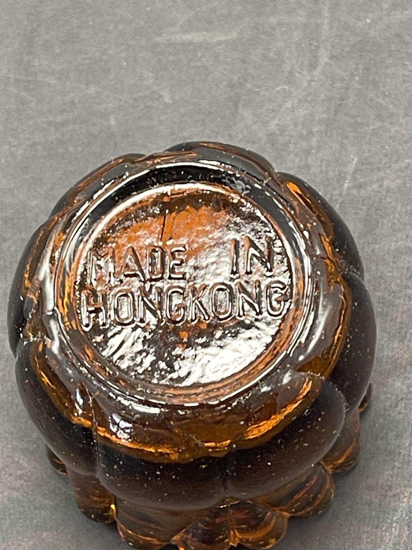 Amber Glass Toothpick Holder - Picker Place