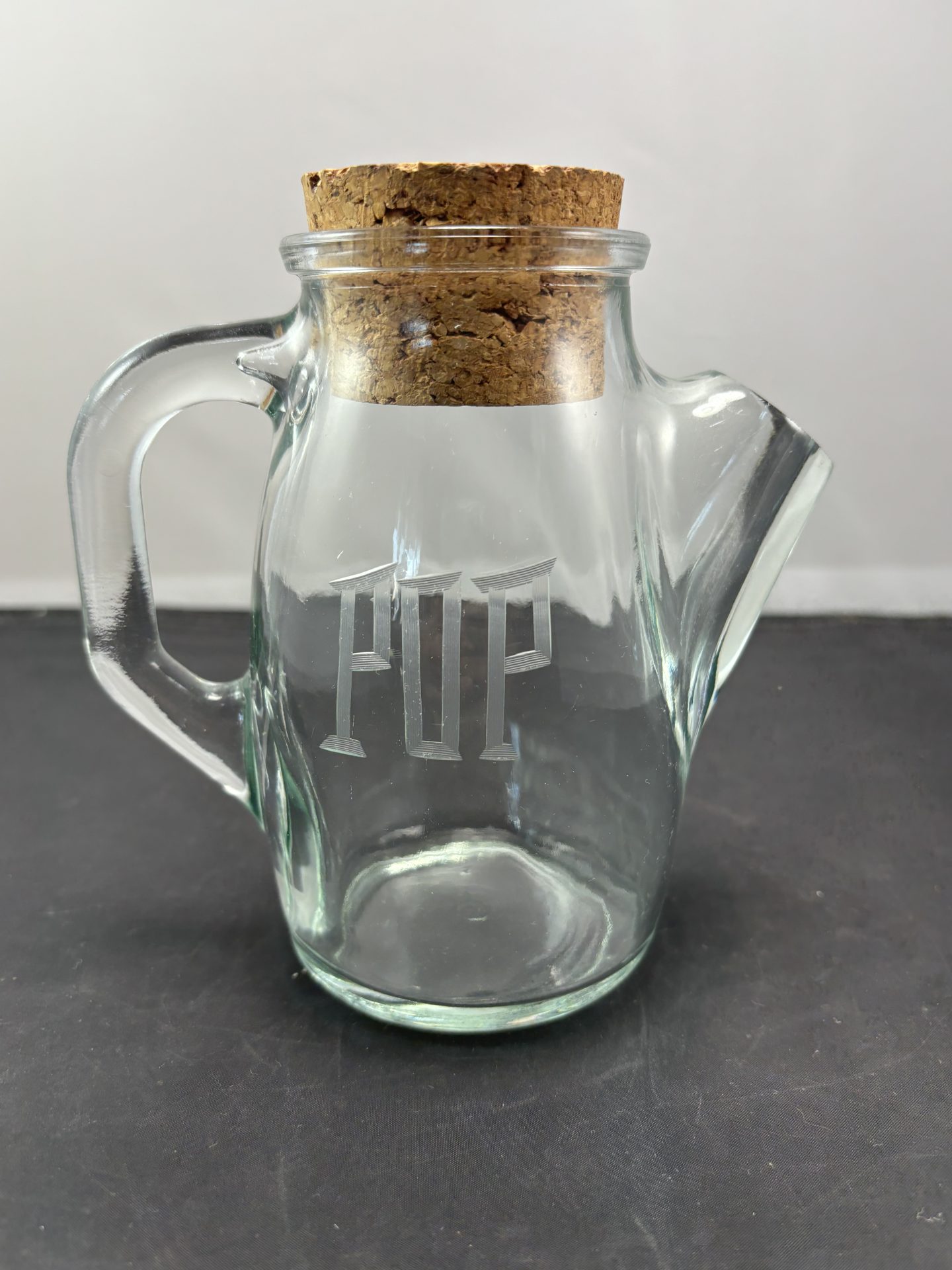 Small Glass Pitcher w/Cork Stopper | Picker Place