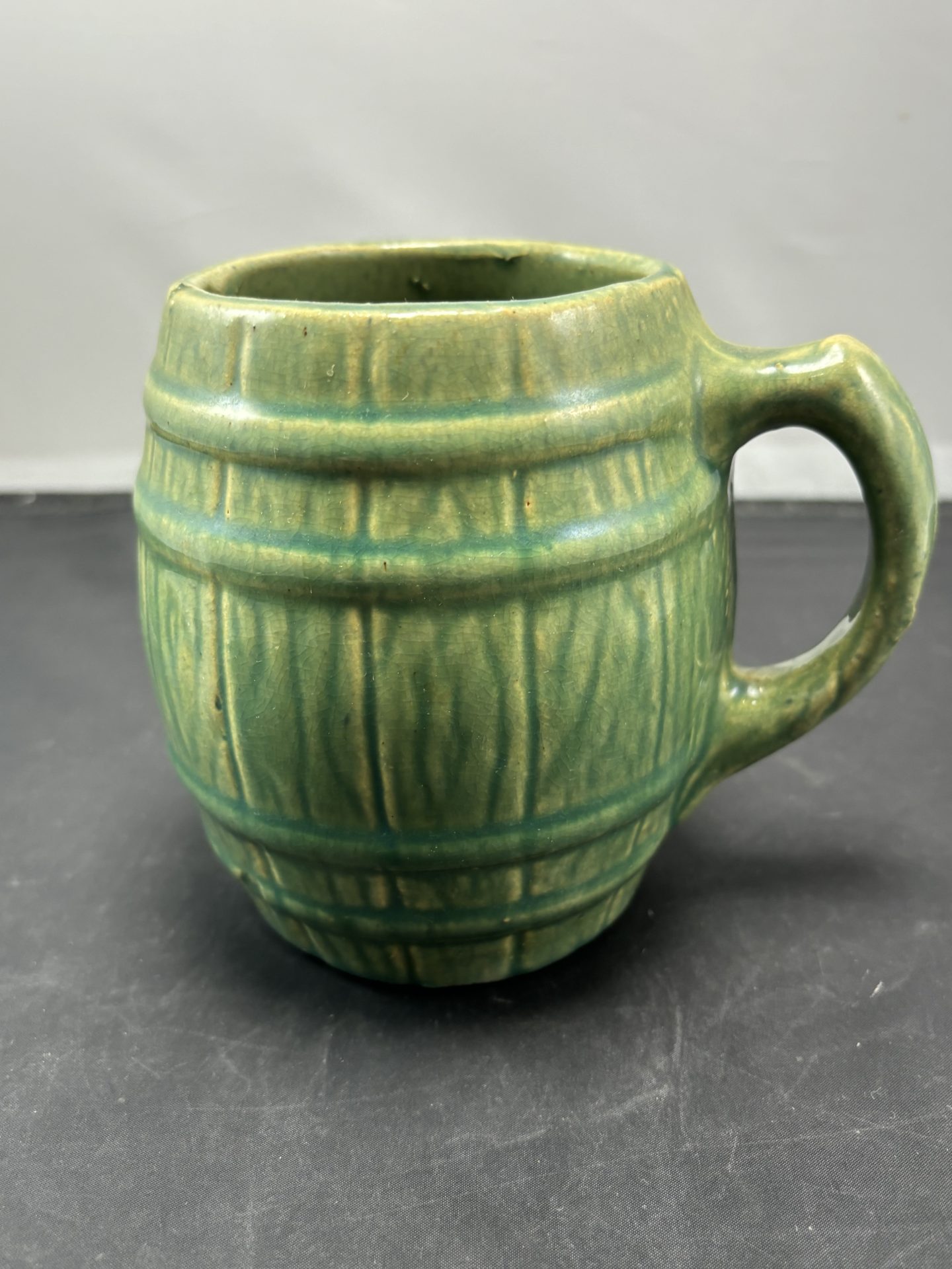 Green Ceramic Barrel Mug - Picker Place