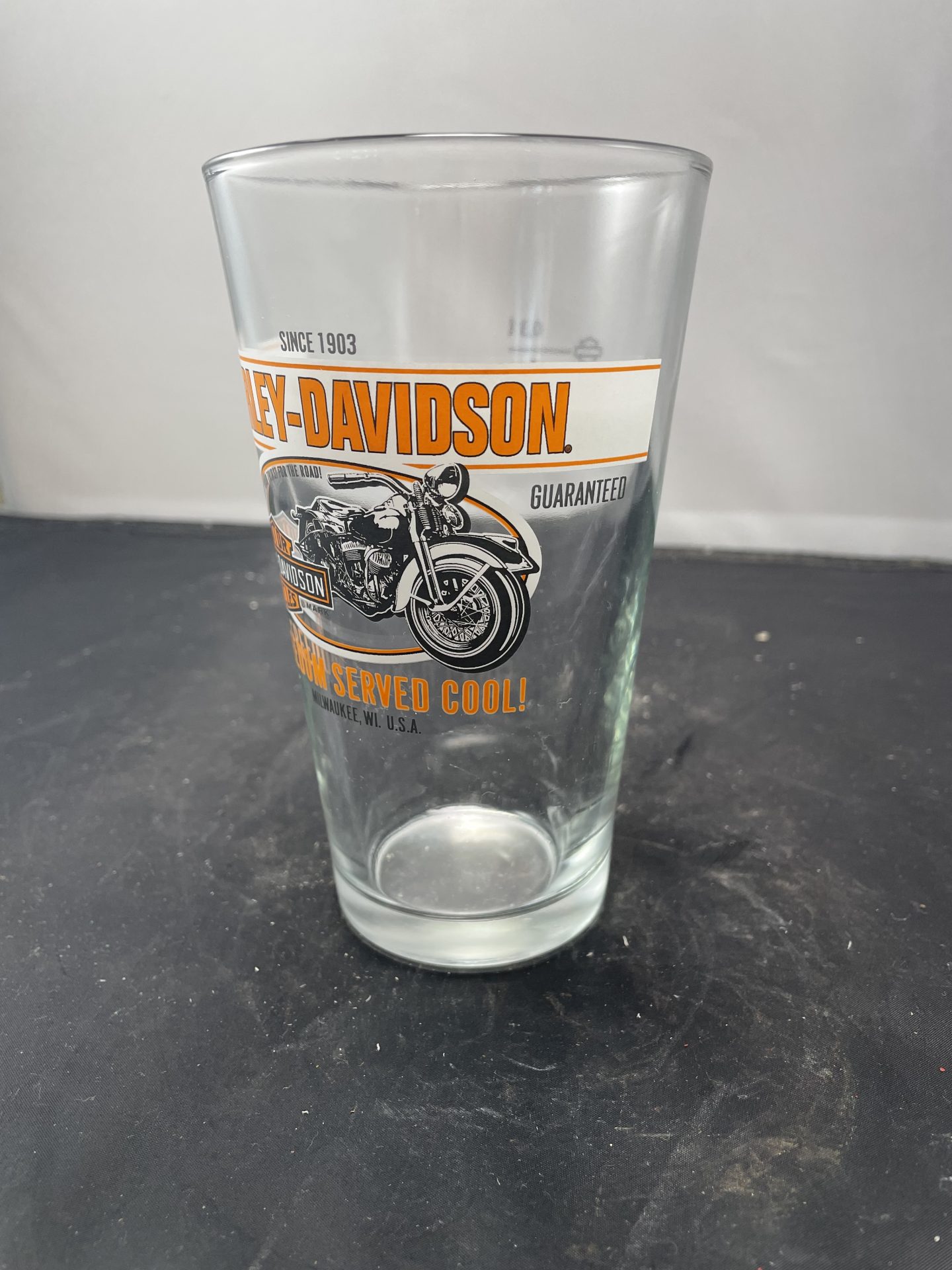Harley Davidson Logo Glass - Picker Place