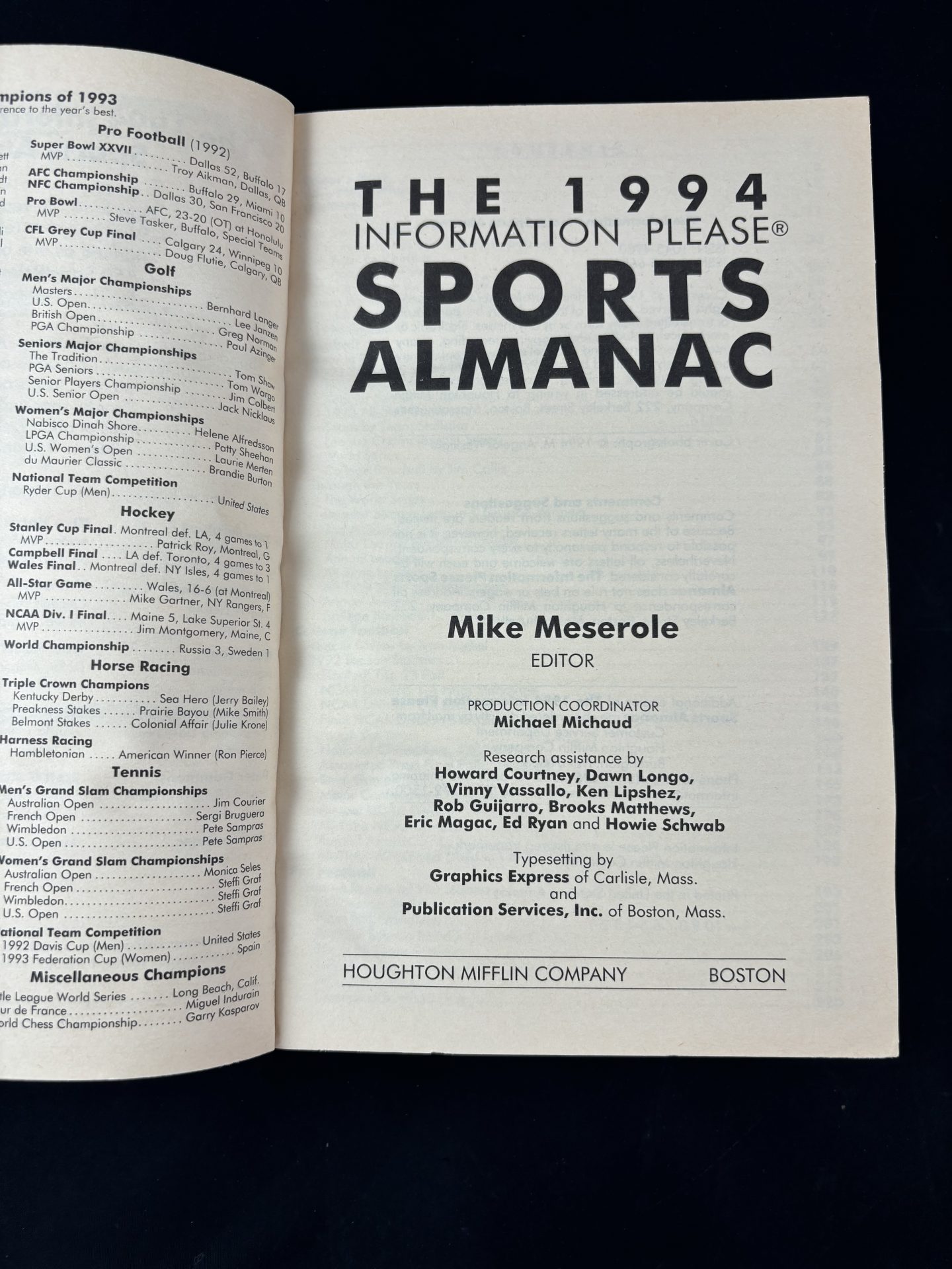 The 1994 Information Please - Picker Place