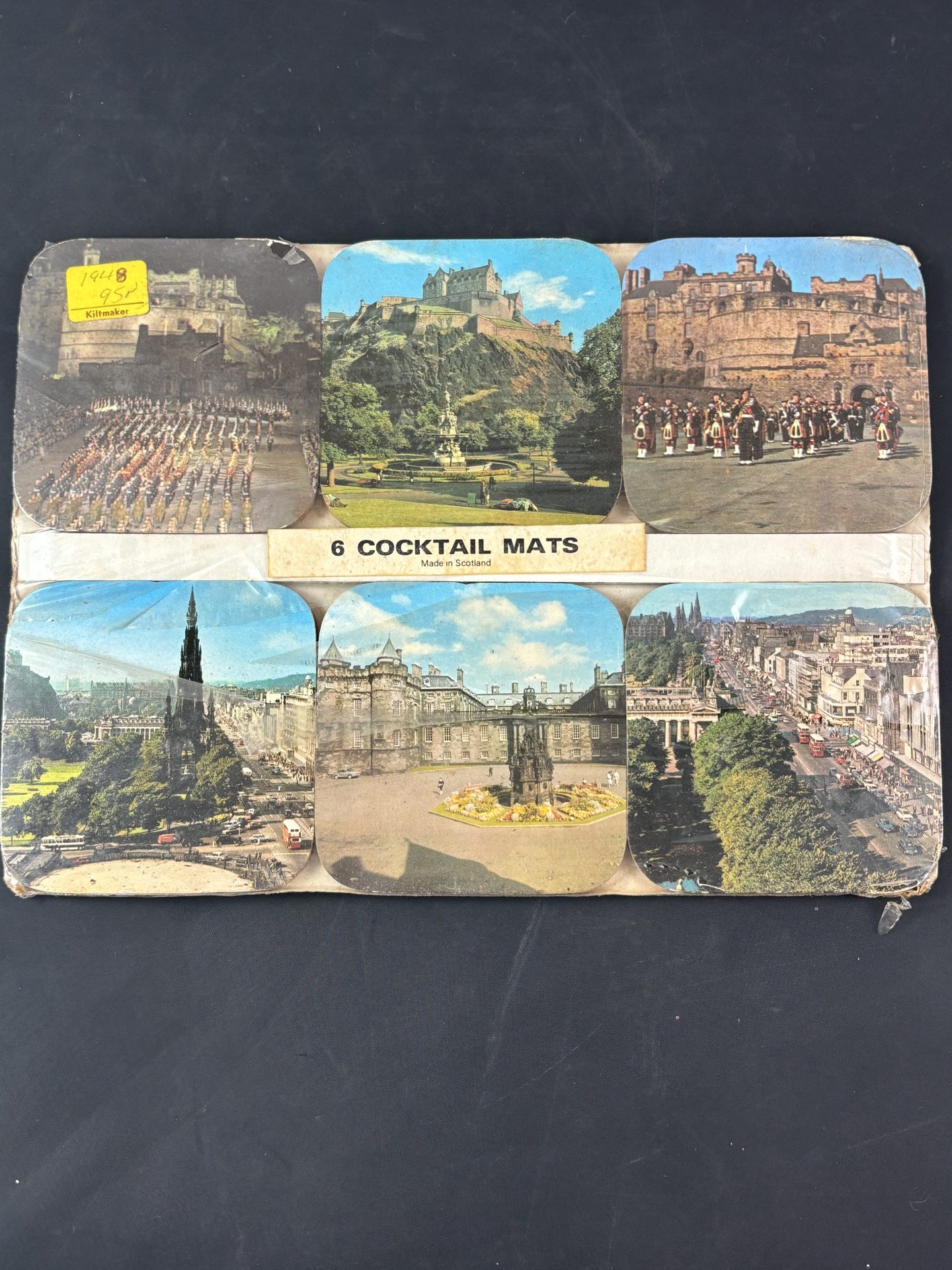 6 Scotland Souvenir Cocktail Mats - Picker Place