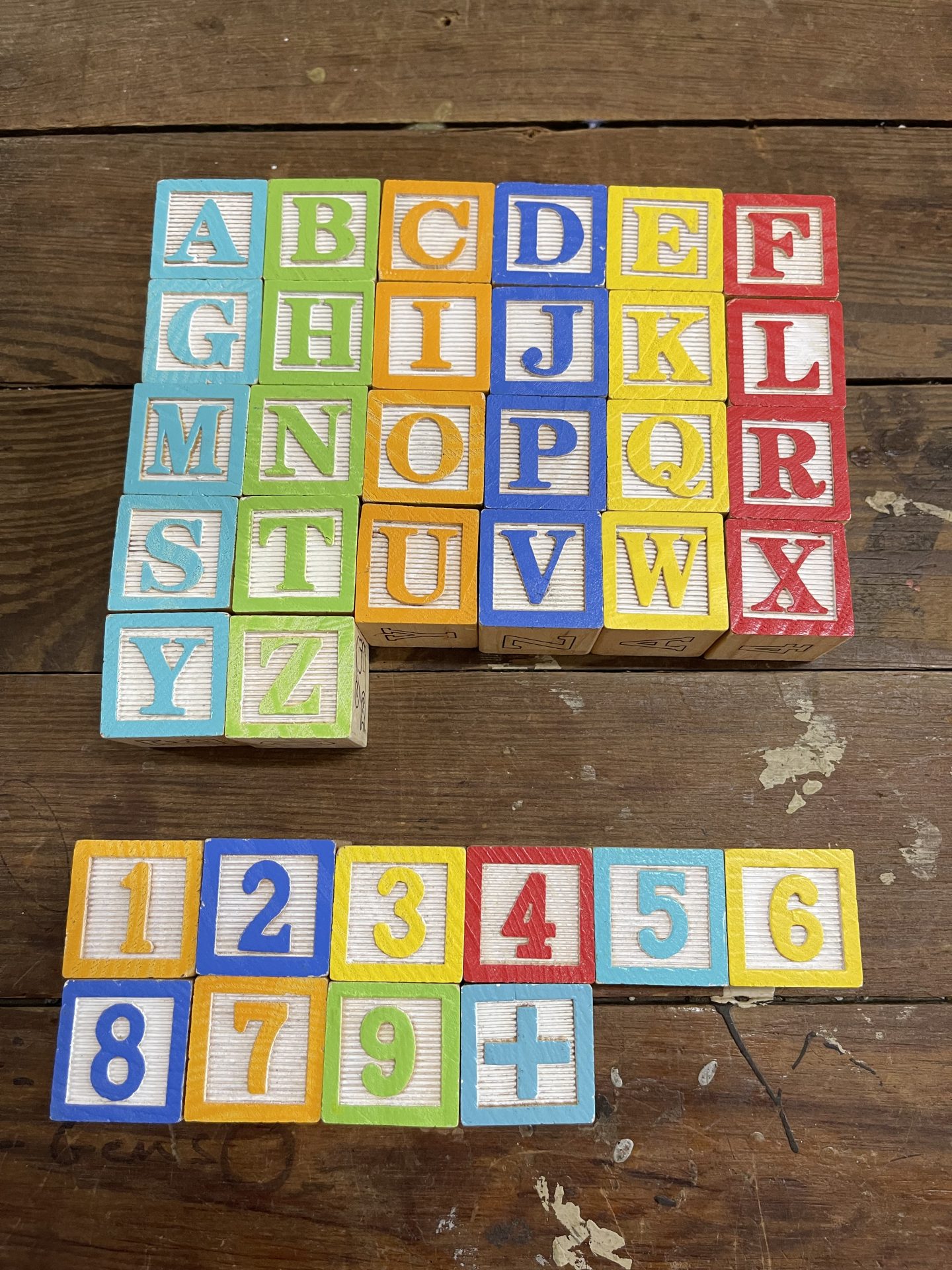 Wood Alphabet & Numbers Block Set - Picker Place