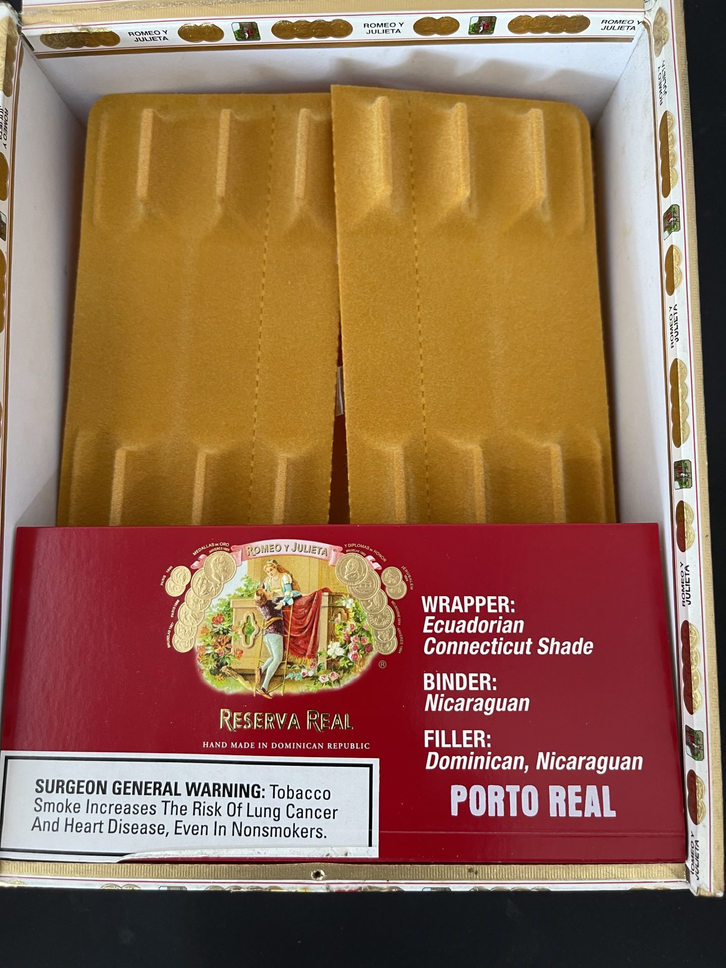 Romeo Y Julieta Porto Real Cigar Box - Picker Place