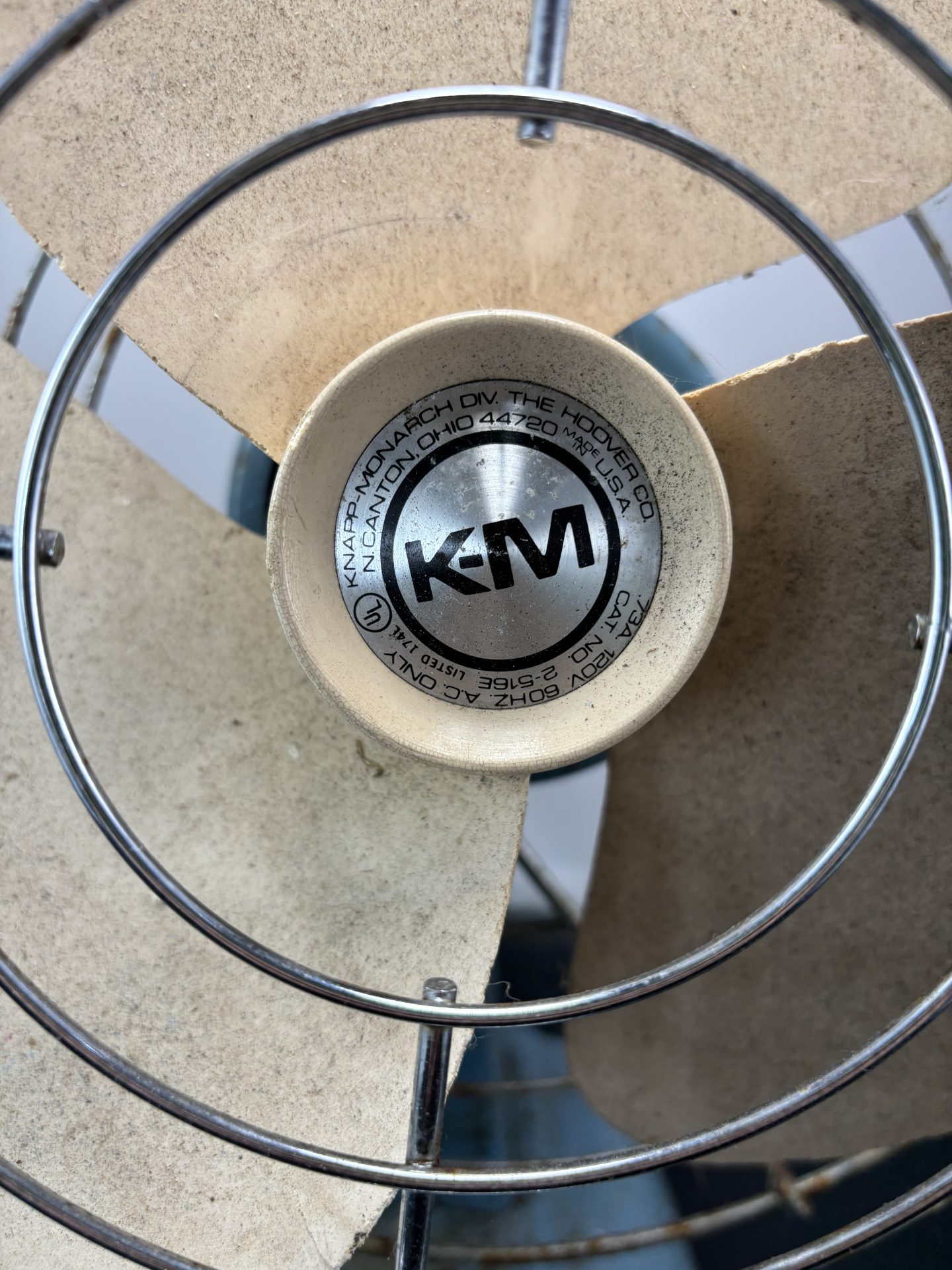 KM Blue Electric Table Fan - Picker Place