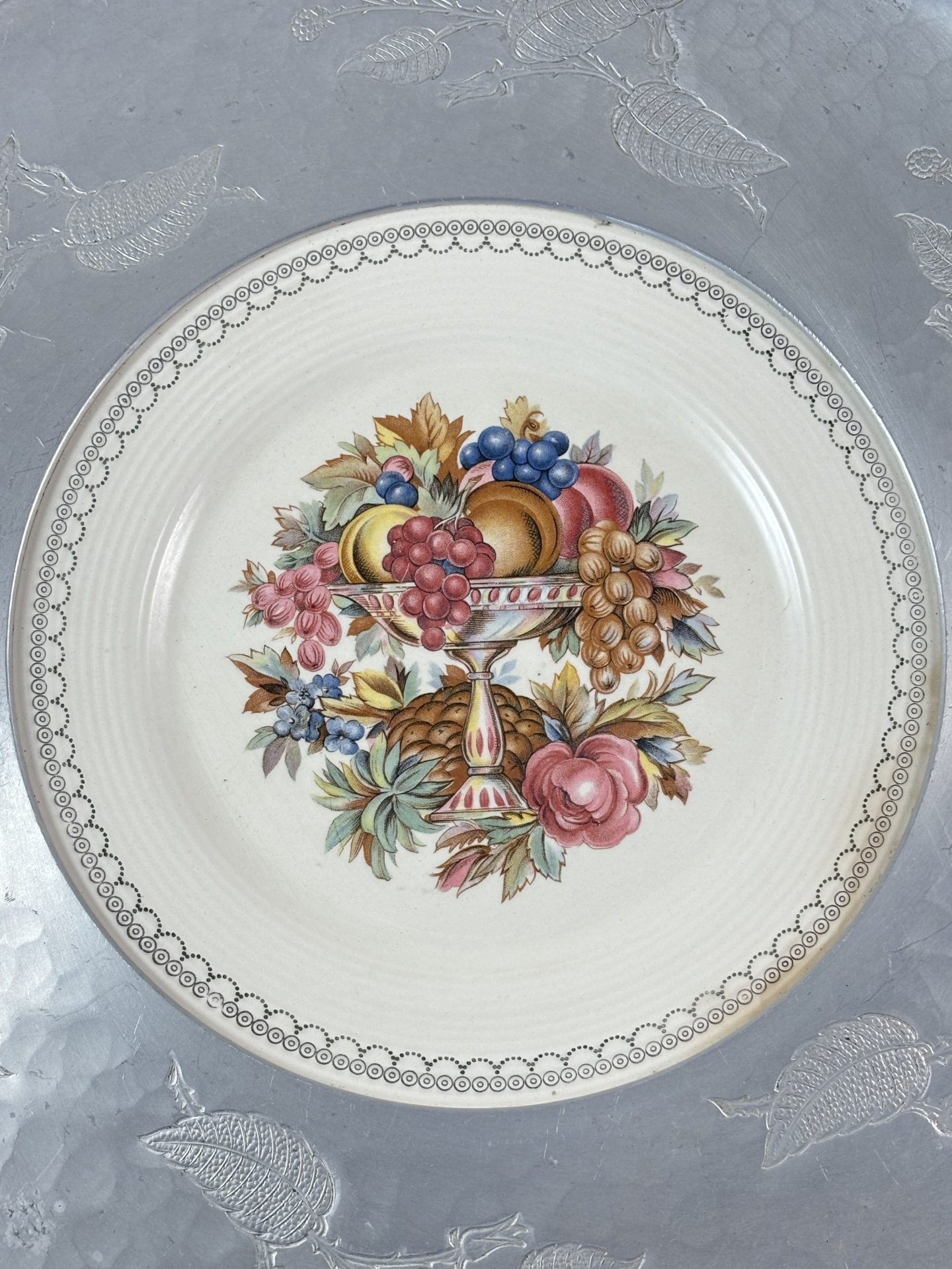 Farberware Etched Aluminum Platter - Picker Place