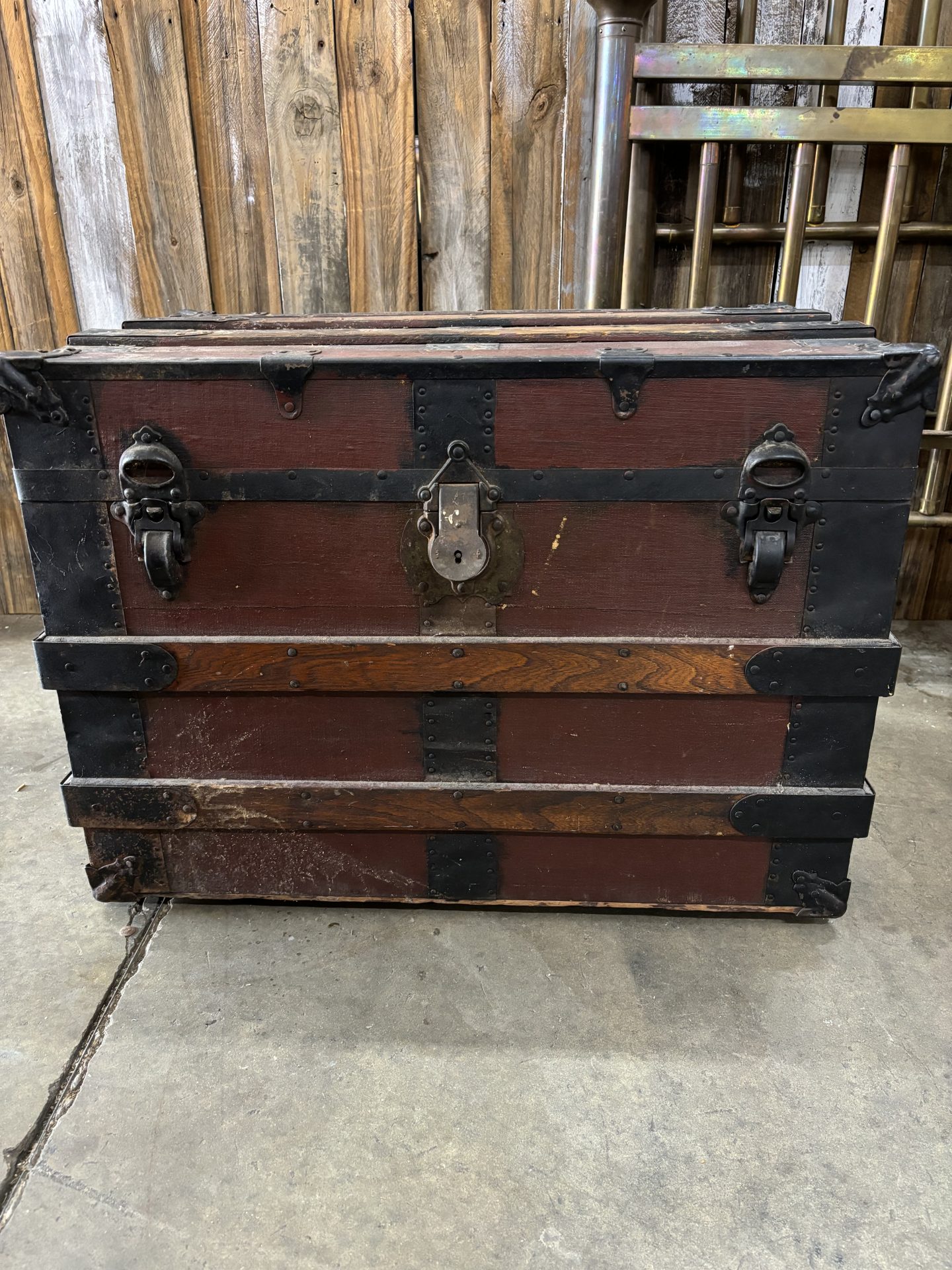 Vintage Red Trunk - Picker Place