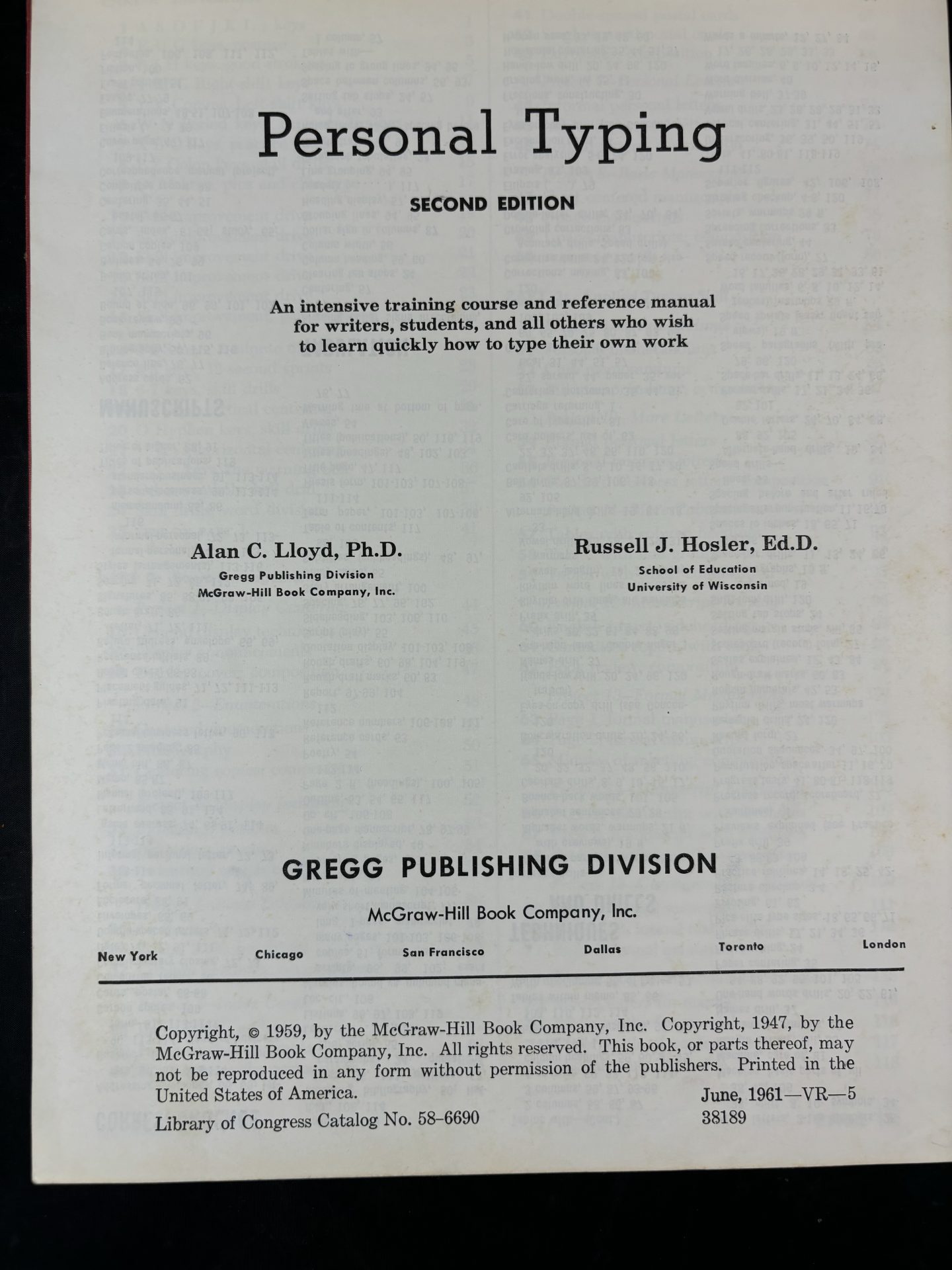 Personal Typing Hard Cover Book - Picker Place