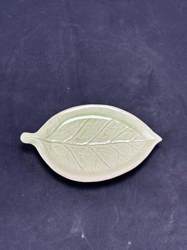 4" Small Ceramic Leaf Dish - Picker Place
