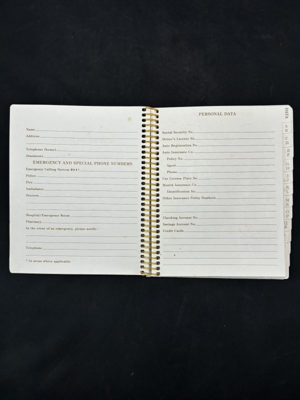 Hallmark Address Book - Picker Place