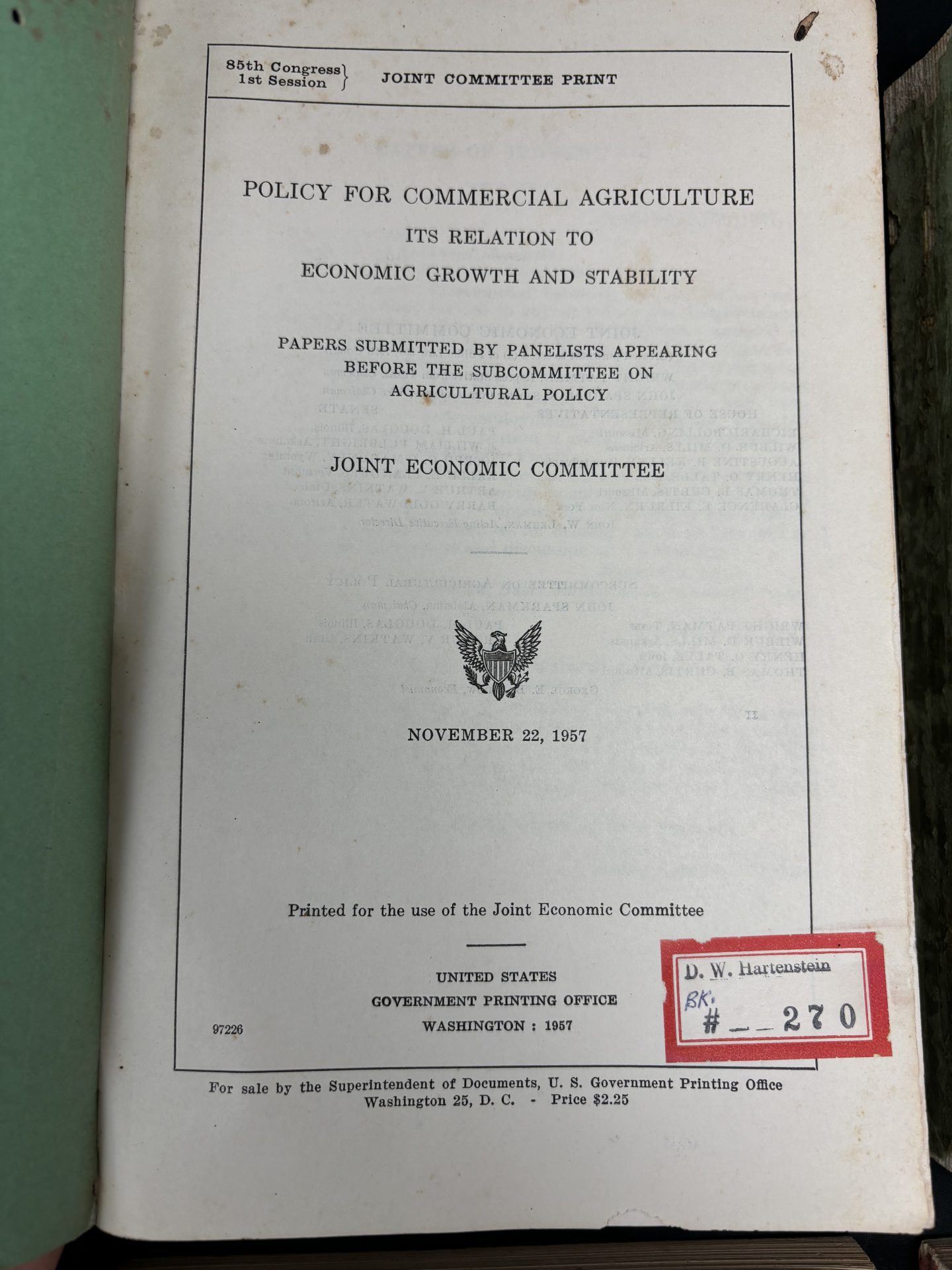 Assorted Gov't Reports (1957-1960) - Picker Place
