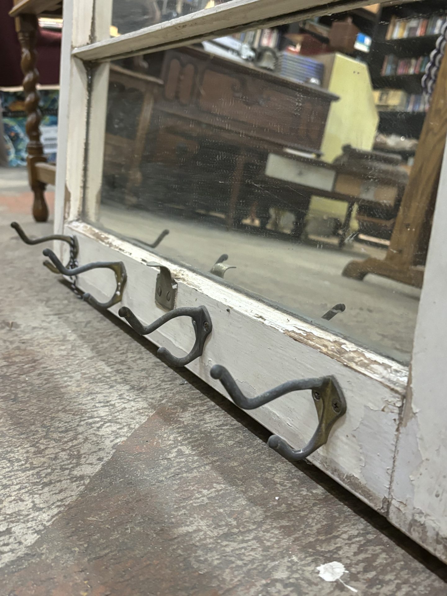 Window Mirror w/ Hooks - Picker Place