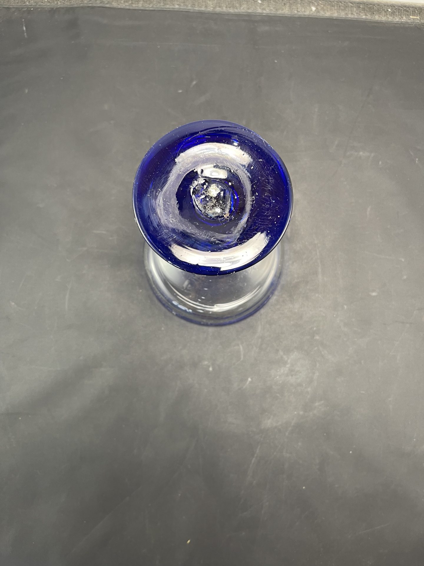 Blue Rim Margarita Glass - Picker Place