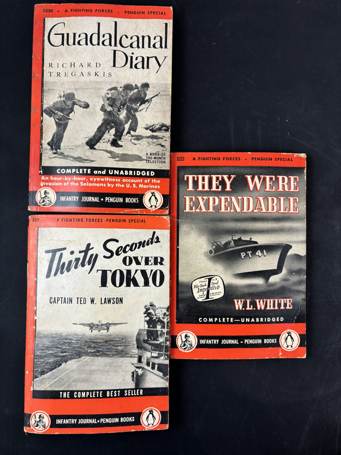 Lot of 3 1940s Infantry Diaries - Picker Place