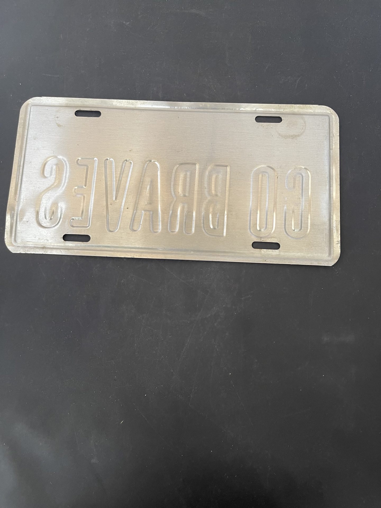 Custom Tag "Go Braves License Plate - Picker Place