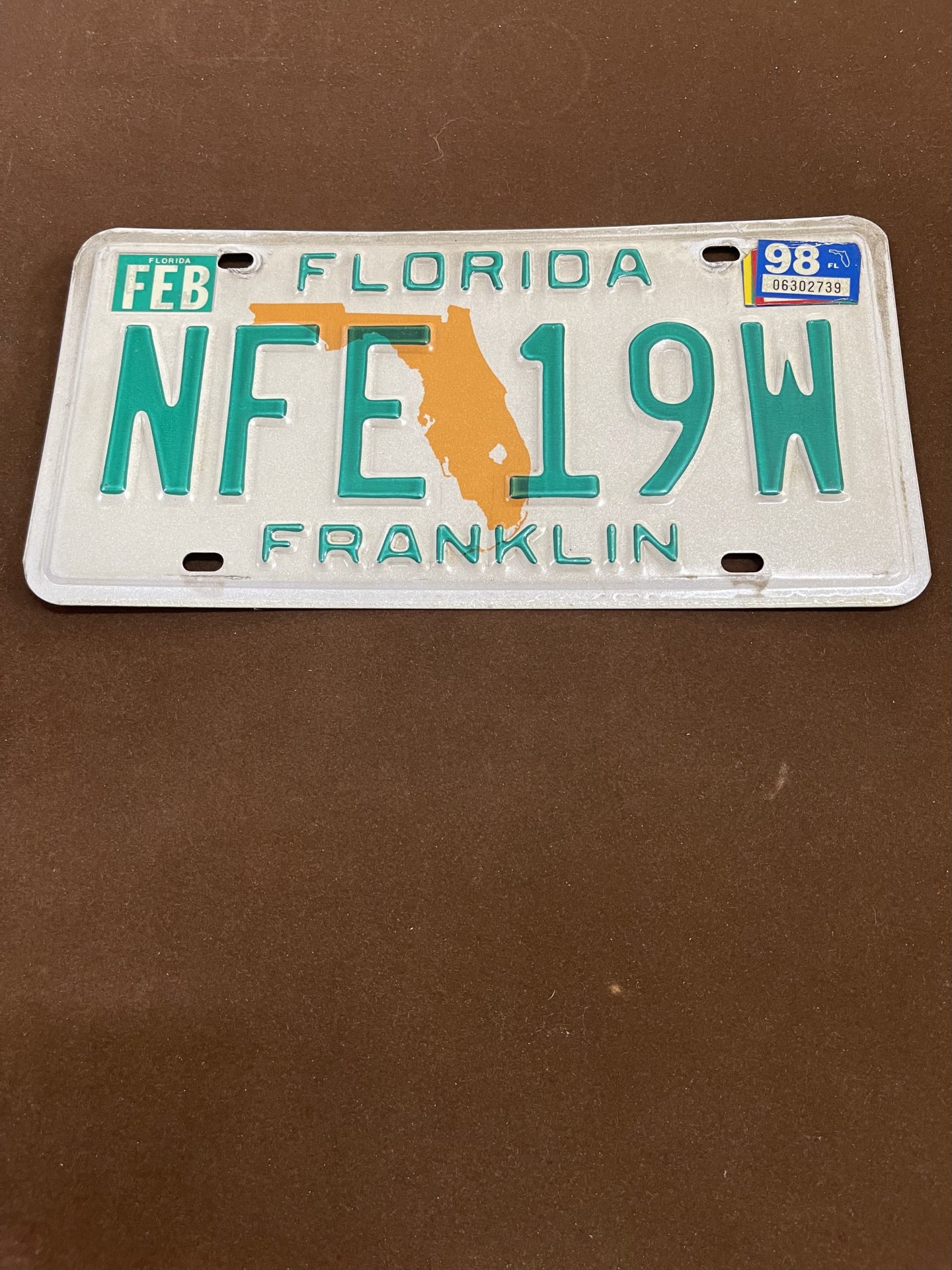 98' FL License Plate - Picker Place