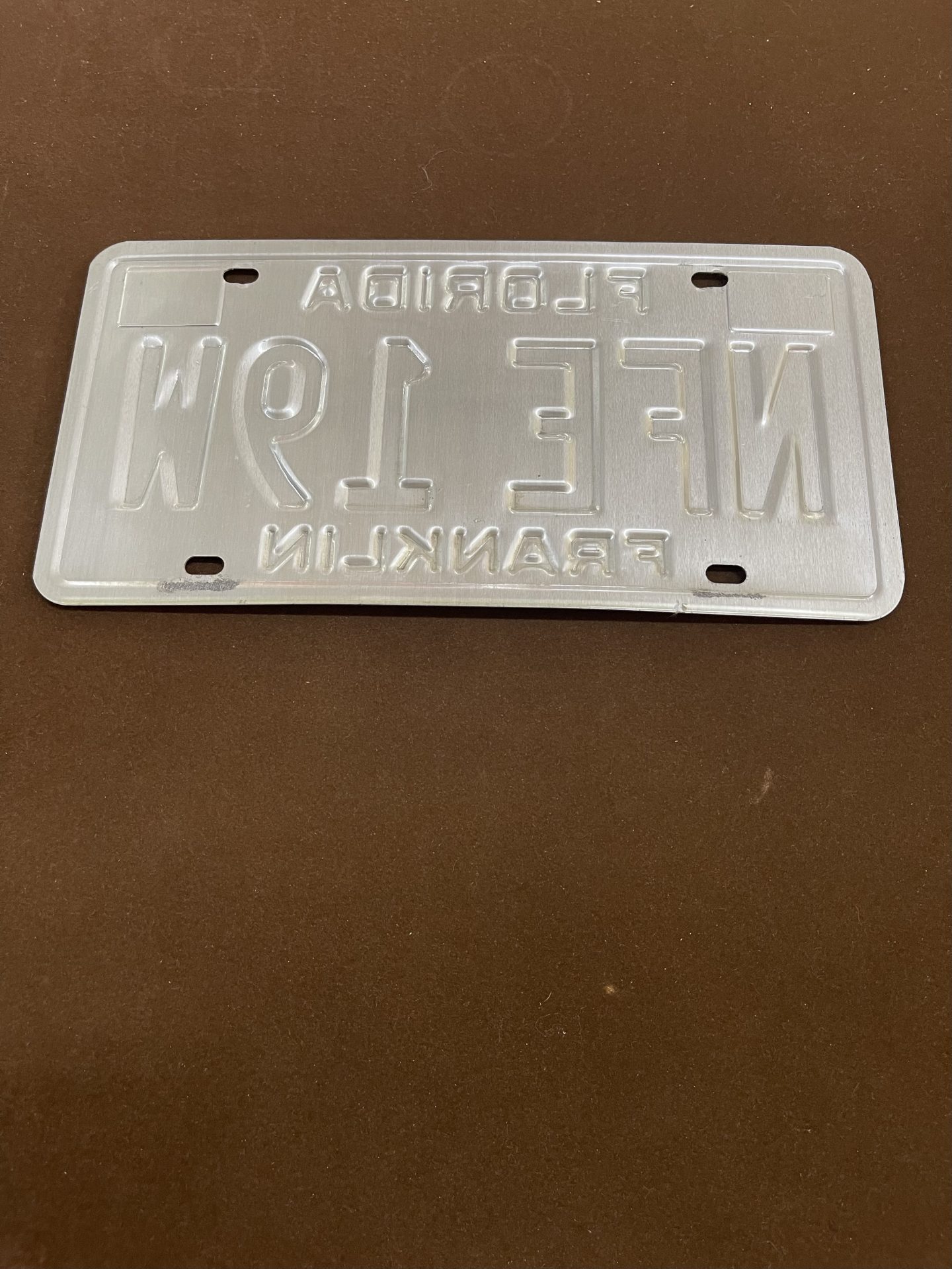 98' FL License Plate - Picker Place